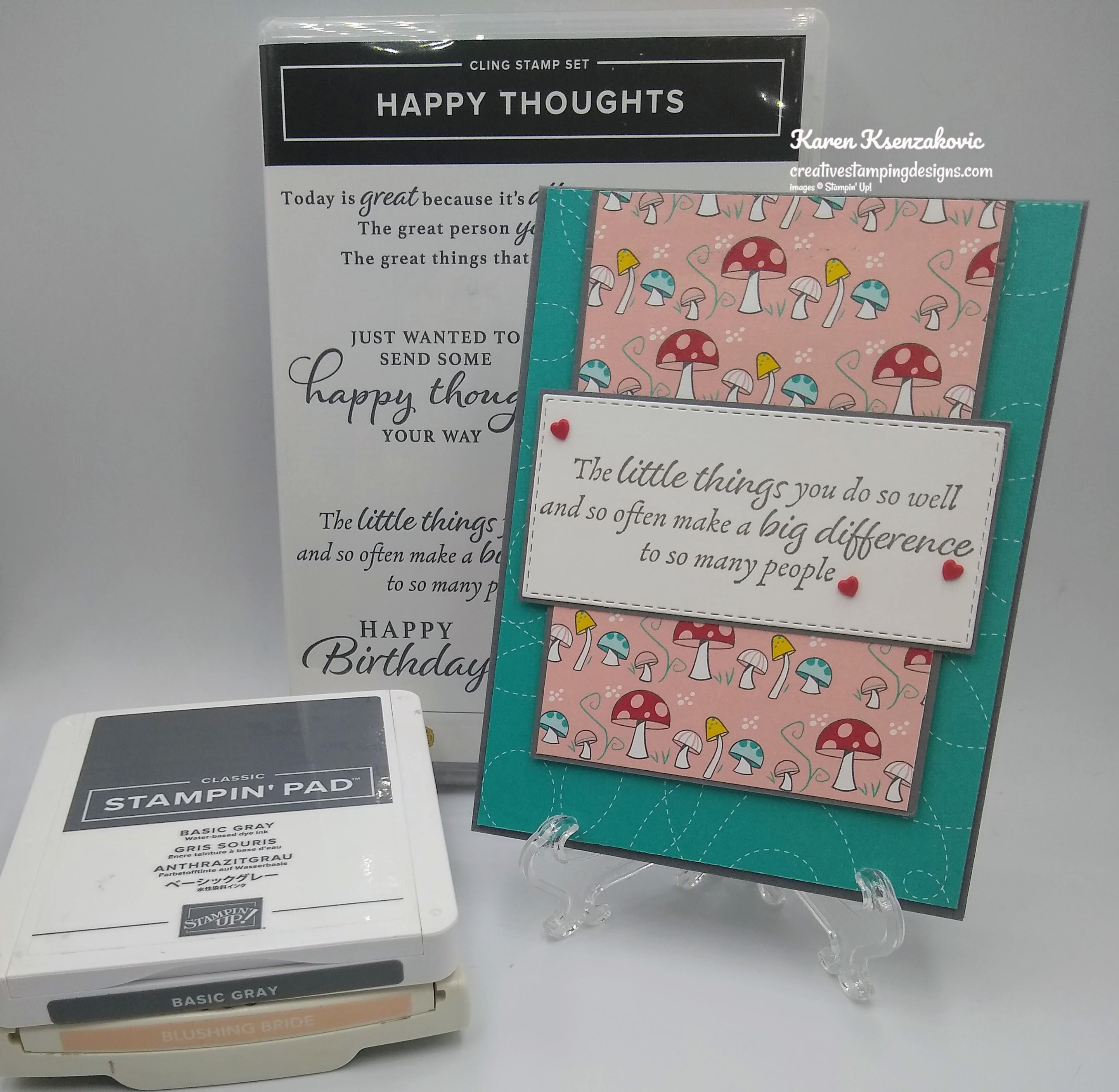 Stampin’ Up! Happy Thoughts Thank You | Creative Stamping Designs