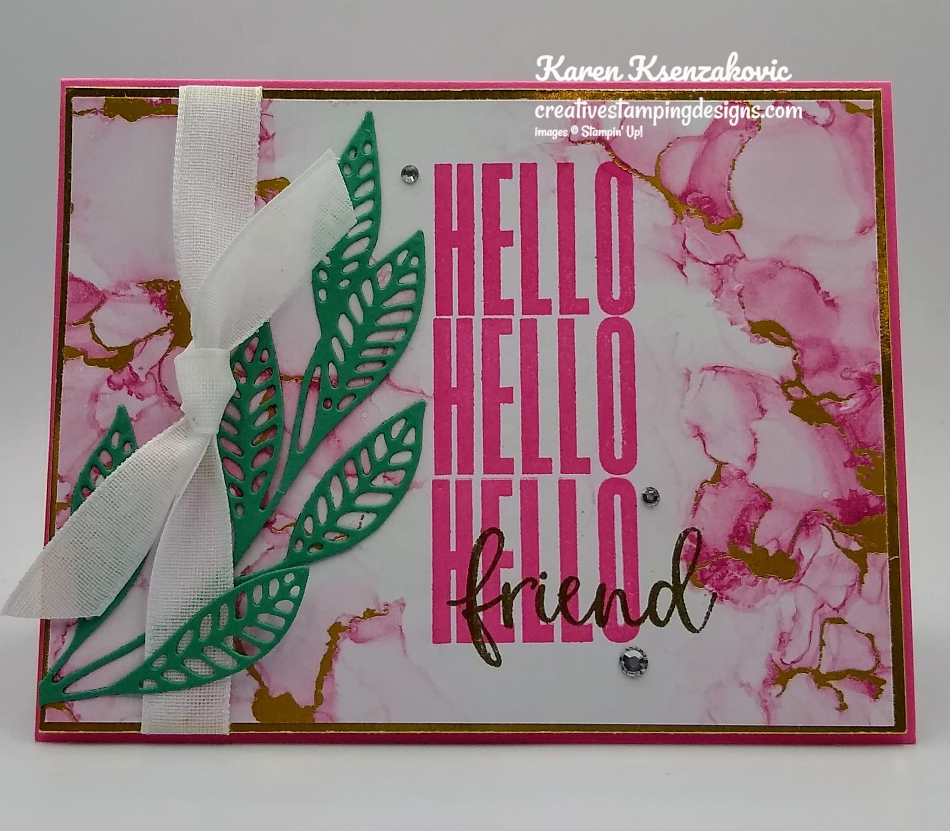 Stampin’ Up! Biggest Wish Hello Friend | Creative Stamping Designs