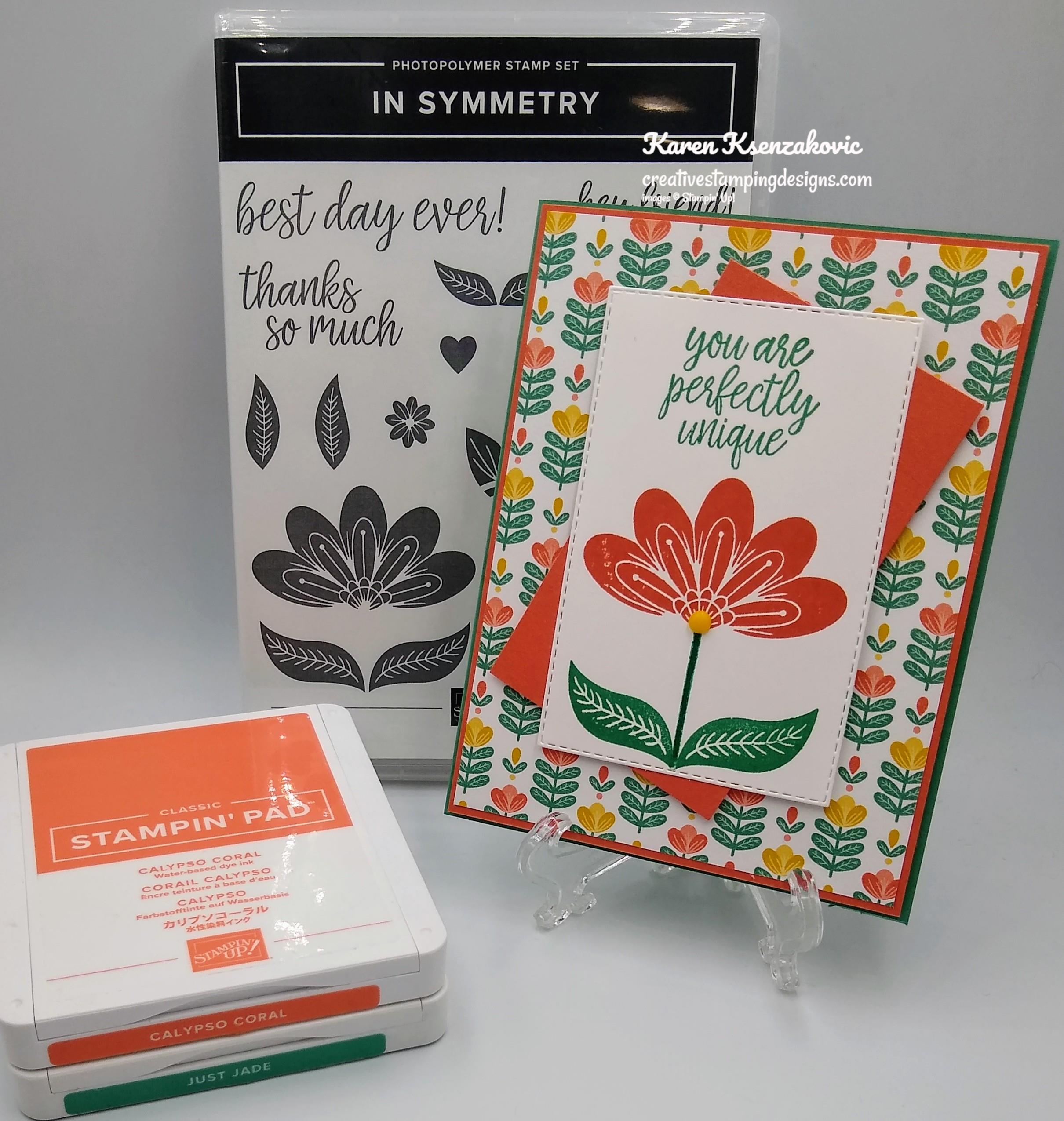 Stampin’ Up! In Symmetry CAS | Creative Stamping Designs