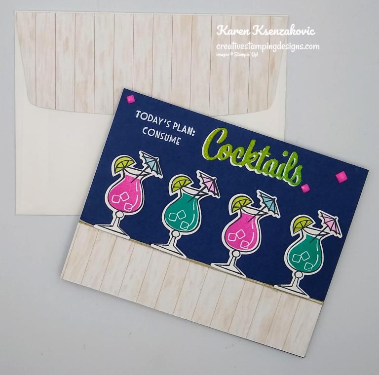 Stampin’ Up! Nothing’s Better Than Cocktails | Creative Stamping Designs