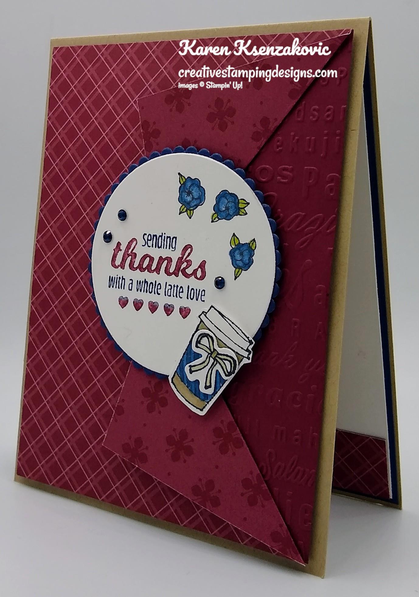 Stampin’ Up! Brew Some Fun CAS for Fun Fold Friday with Video Tutorial ...