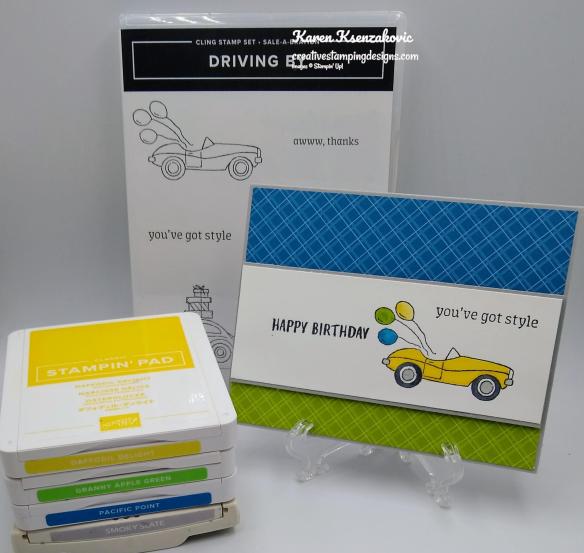 Stampin’ Up! Driving By Birthday | Creative Stamping Designs