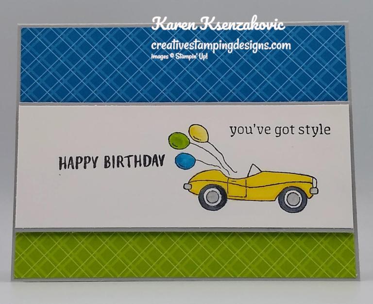 Stampin’ Up! Driving By Birthday | Creative Stamping Designs