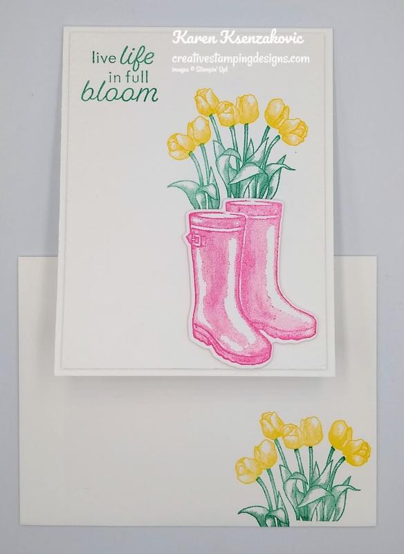 Stampin’ Up! Flowering Rain Boots | Creative Stamping Designs