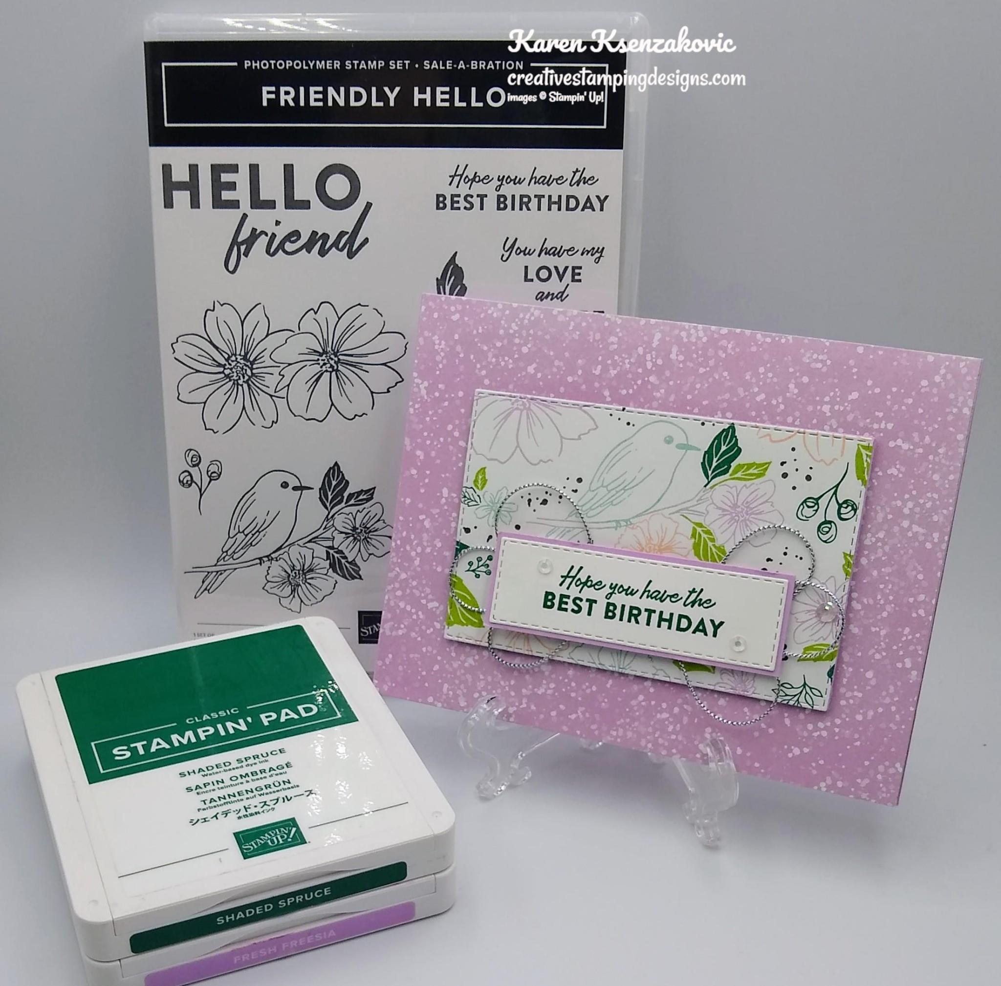 Stampin’ Up! Friendly Hello for The Happy Inkin’ Thursday Blog Hop ...