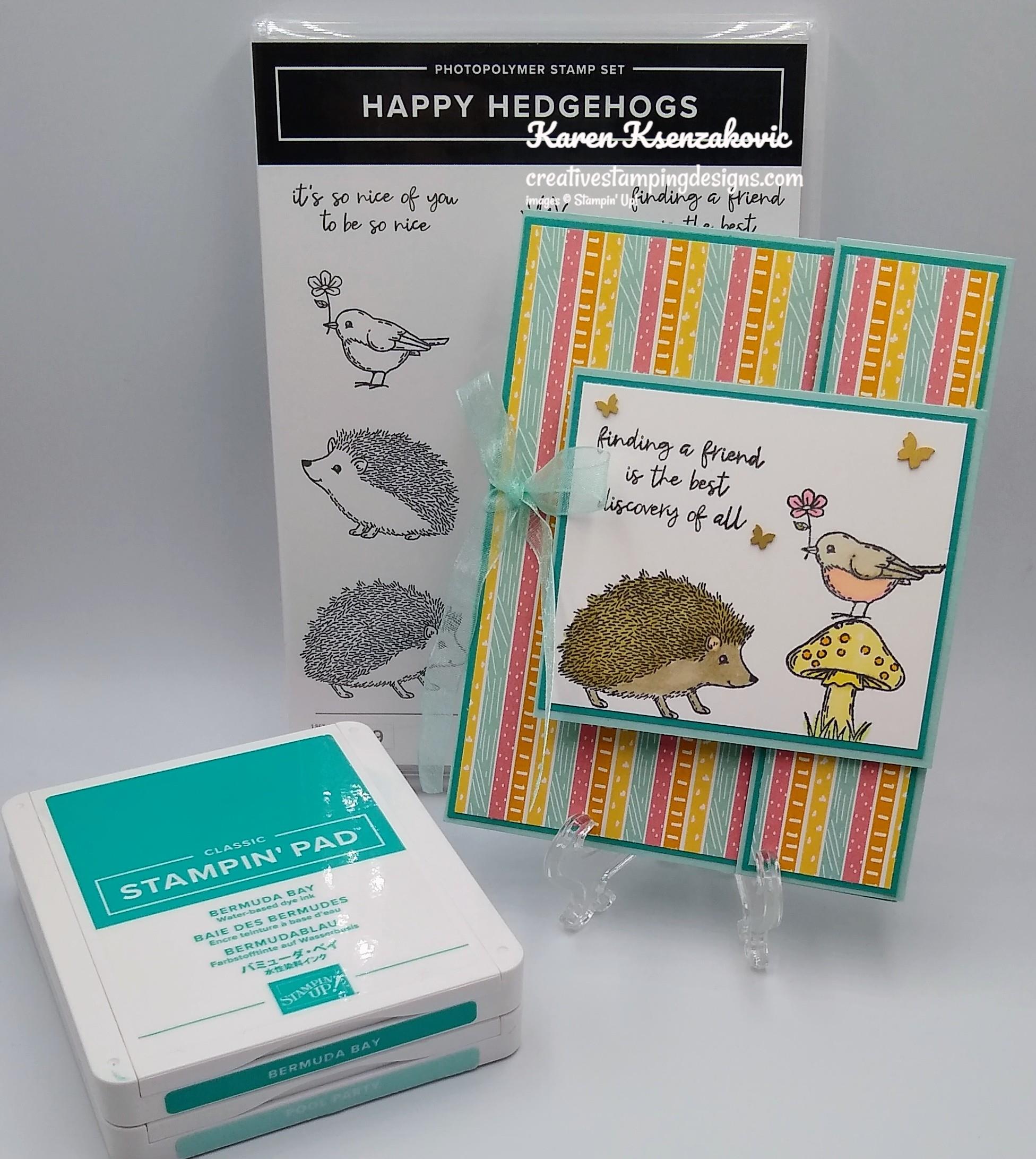 Stampin’ Up! Happy Hedgehogs Fun Fold with Video Tutorial | Creative ...