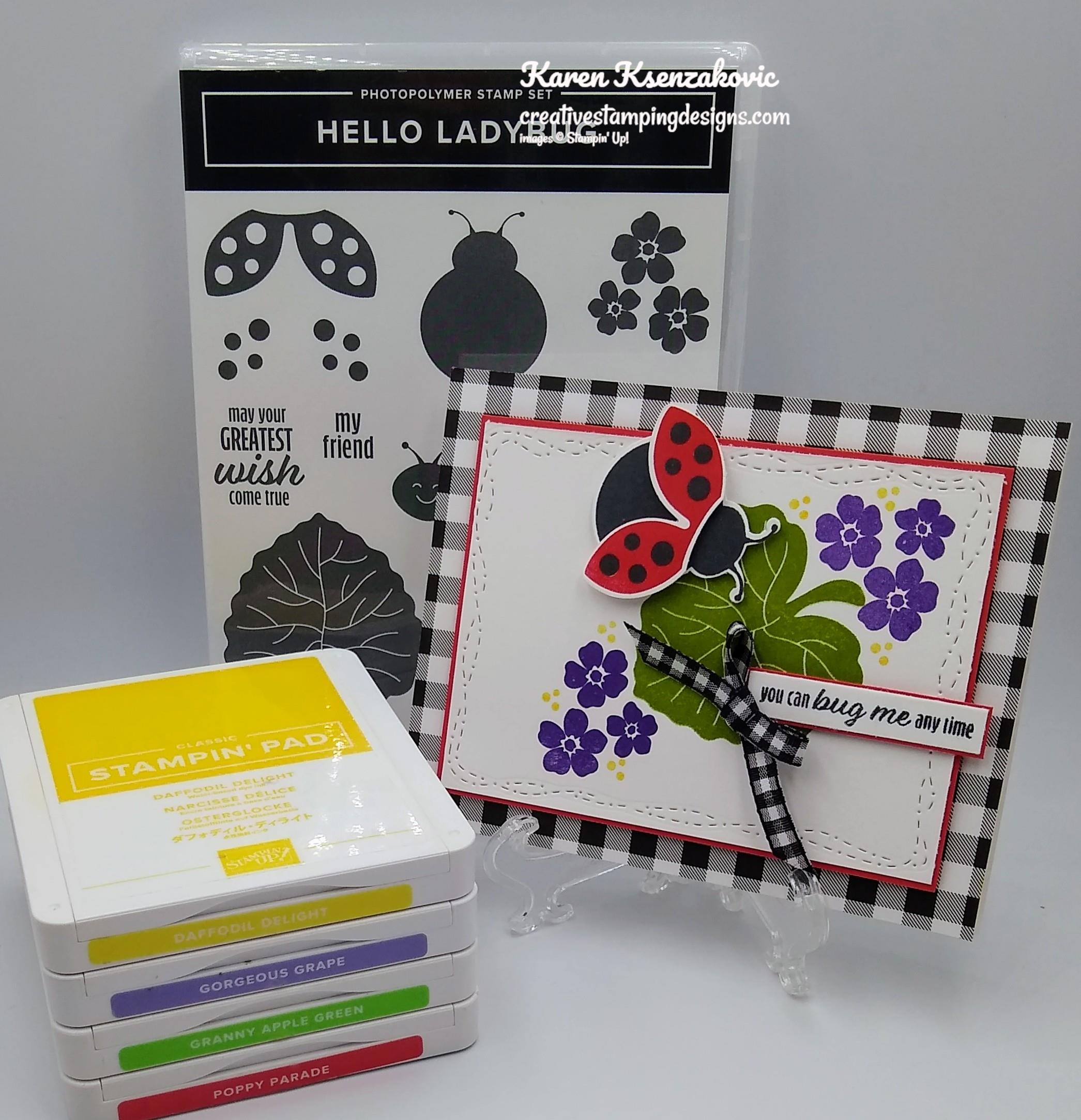 Stampin’ Up! Hello Ladybug | Creative Stamping Designs