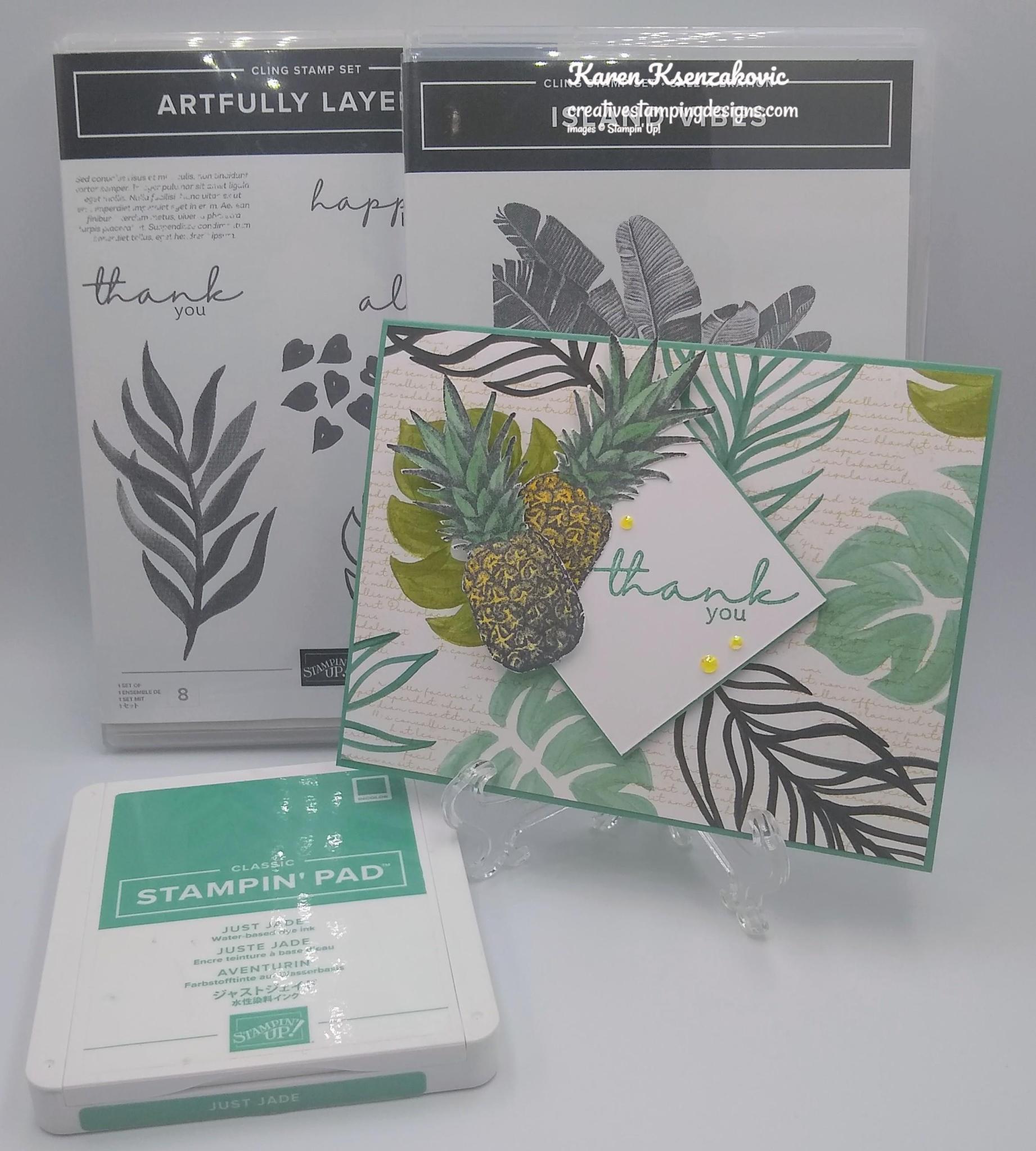 Stampin’ Up! Artfully Layered Island Vibes | Creative Stamping Designs