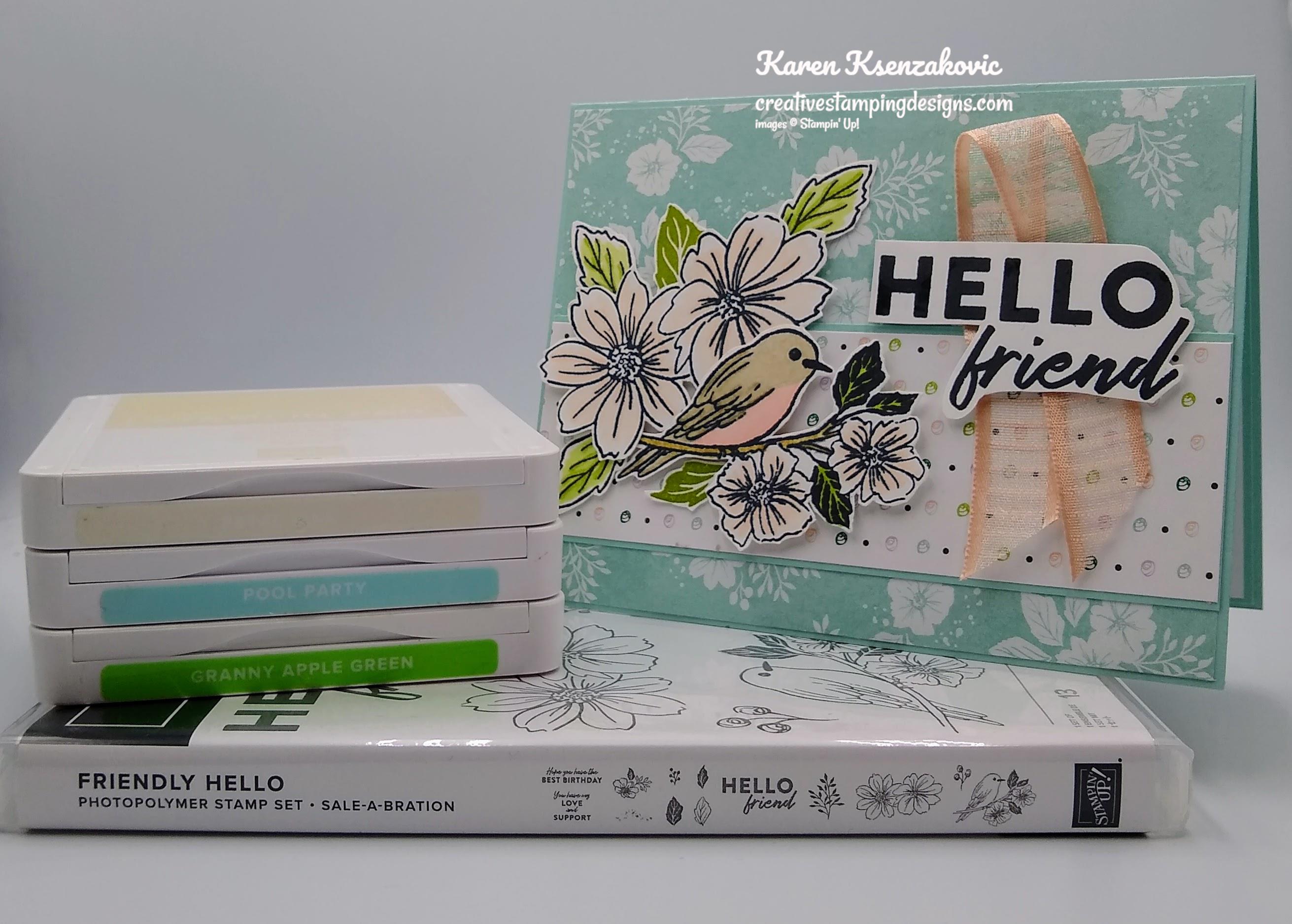 Stampin’ Up! Friendly Hello for The Happy Inkin’ Thursday Blog Hop ...