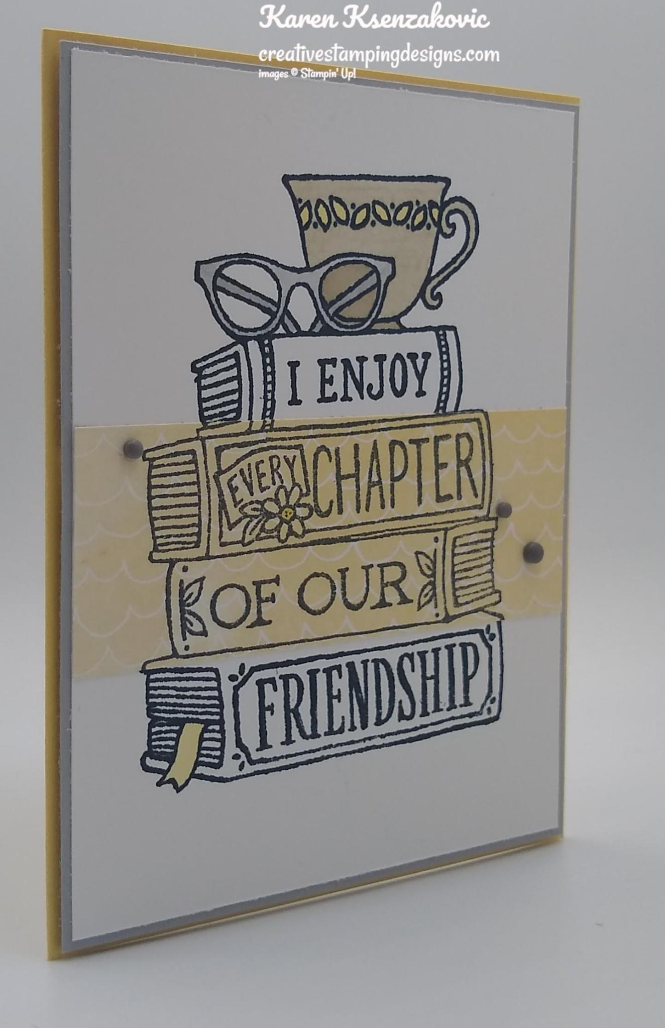 Stampin’ Up! Every Chapter CAS | Creative Stamping Designs