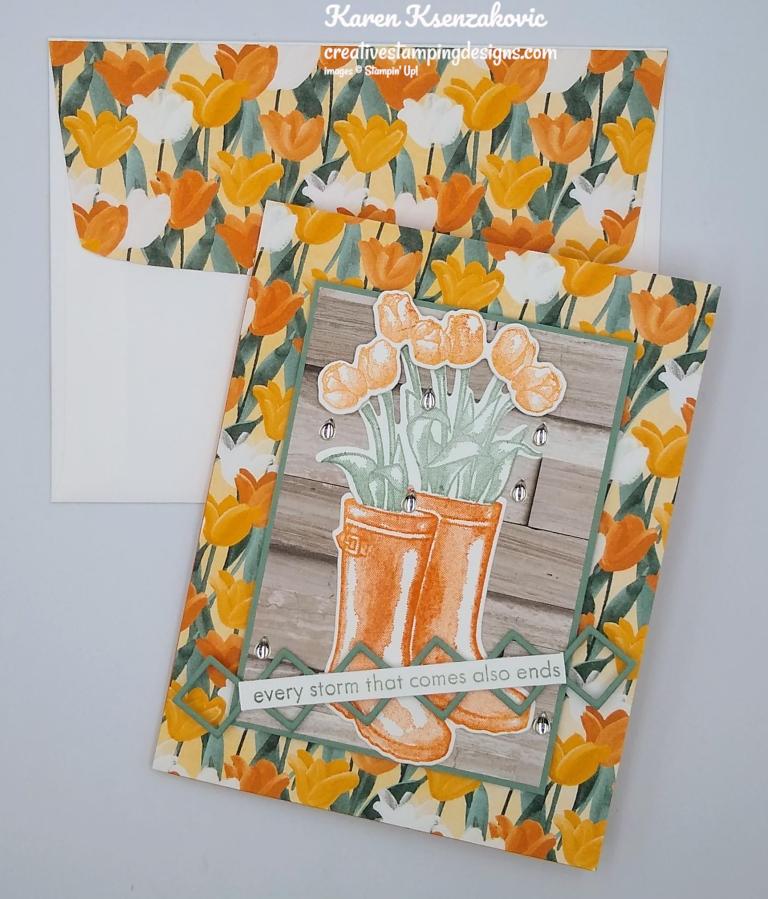 Stampin’ Up! Flowering Rain Boots | Creative Stamping Designs