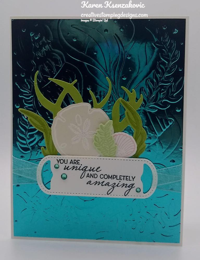 Stampin’ Up! Friends Are Like Seashells Foil | Creative Stamping Designs