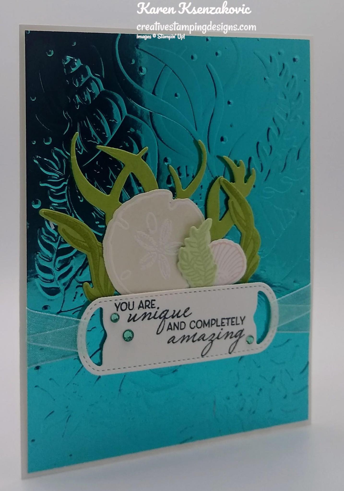 Stampin’ Up! Friends Are Like Seashells Foil | Creative Stamping Designs