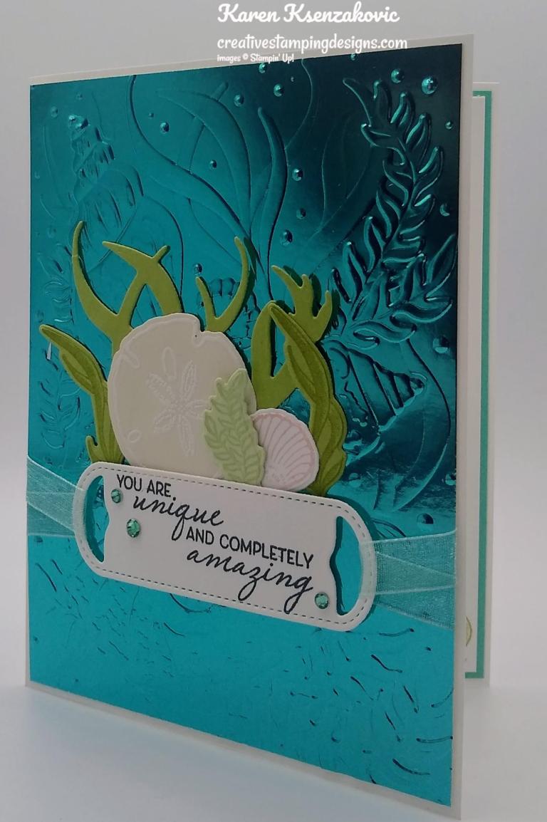 Stampin’ Up! Friends Are Like Seashells Foil | Creative Stamping Designs