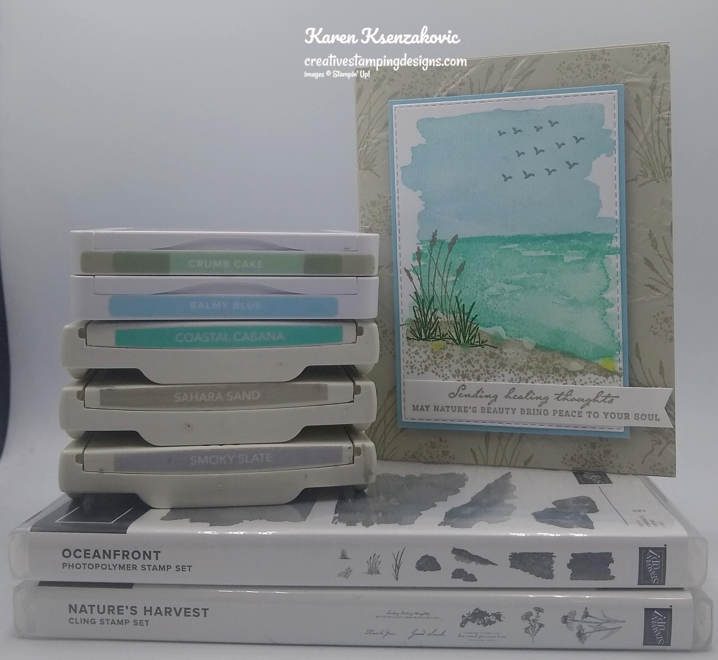 Stampin’ Up! Oceanfront Sympathy | Creative Stamping Designs