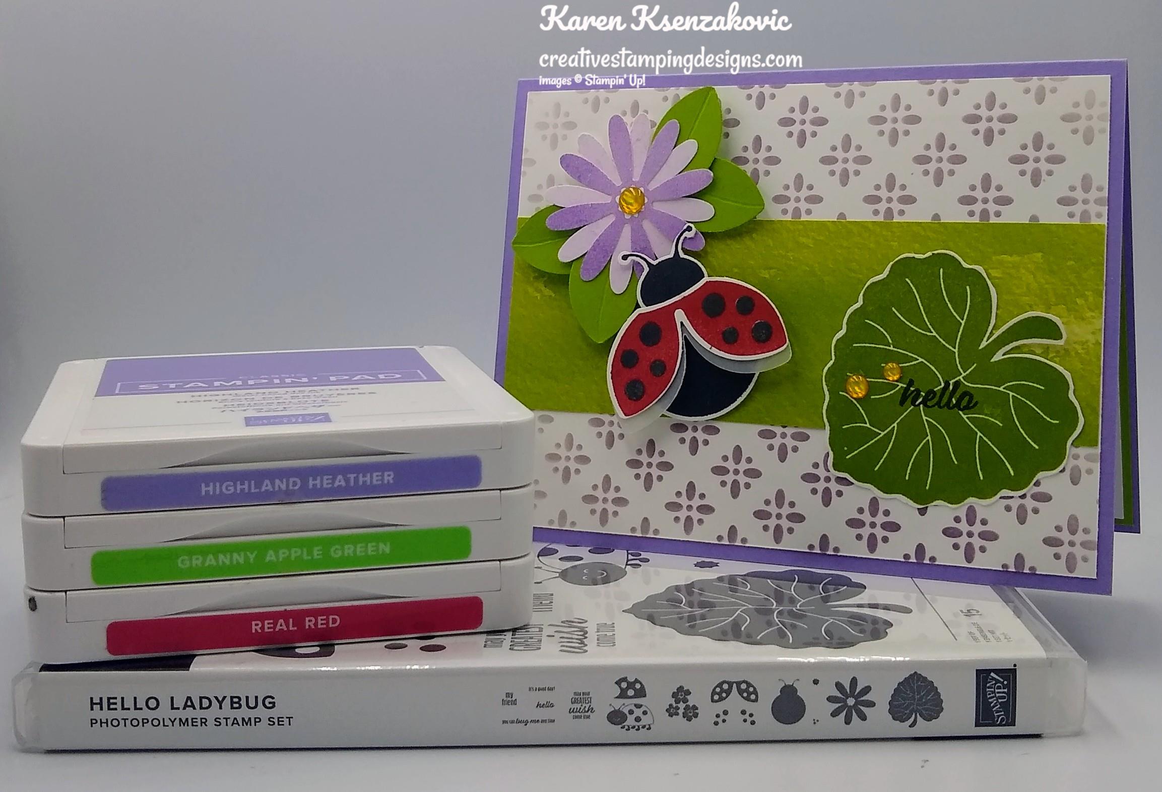 Stampin’ Up! Hello Ladybug | Creative Stamping Designs