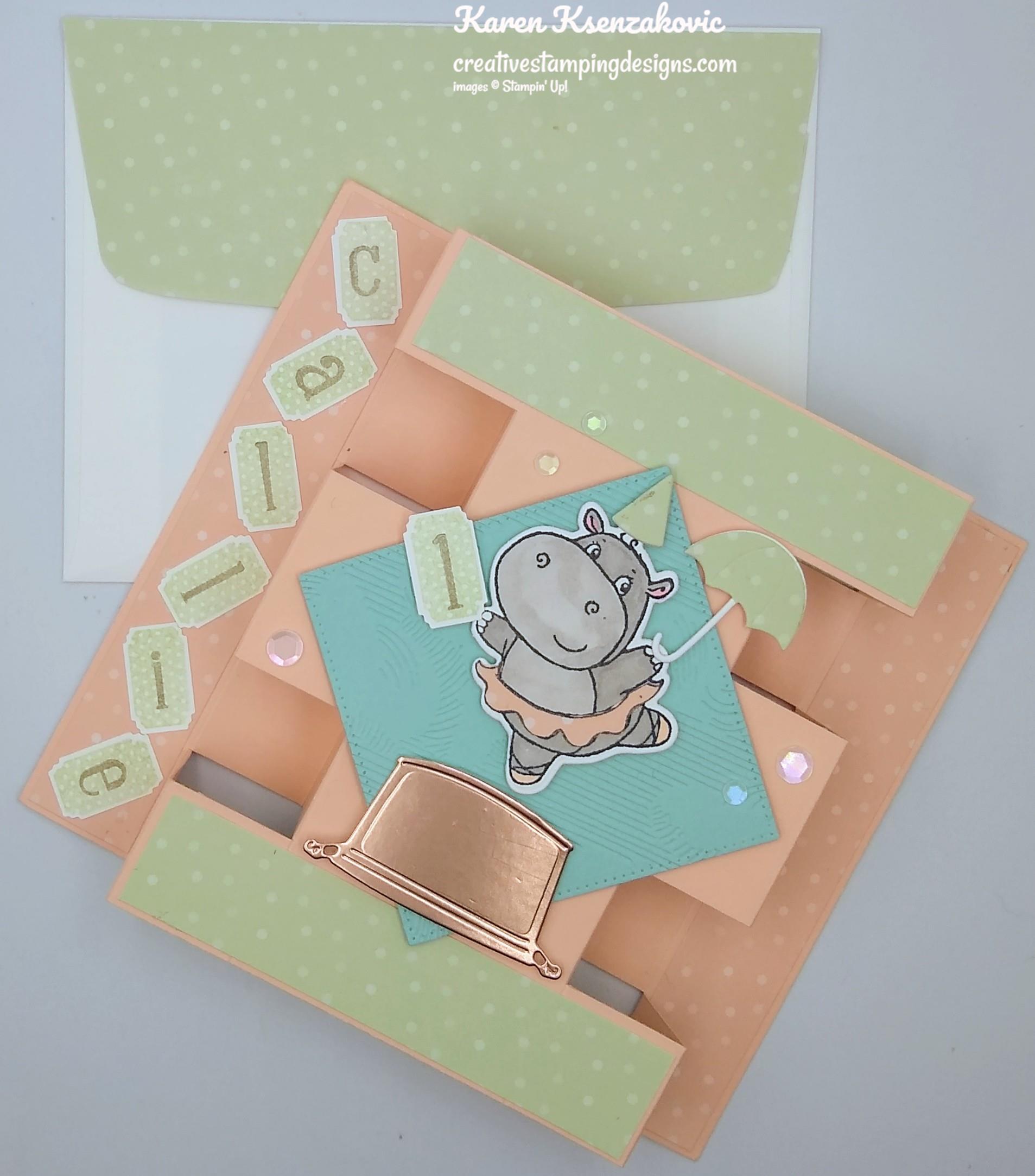 Stampin Up Hippest Hippos Fun Fold With Video Tutorial Creative