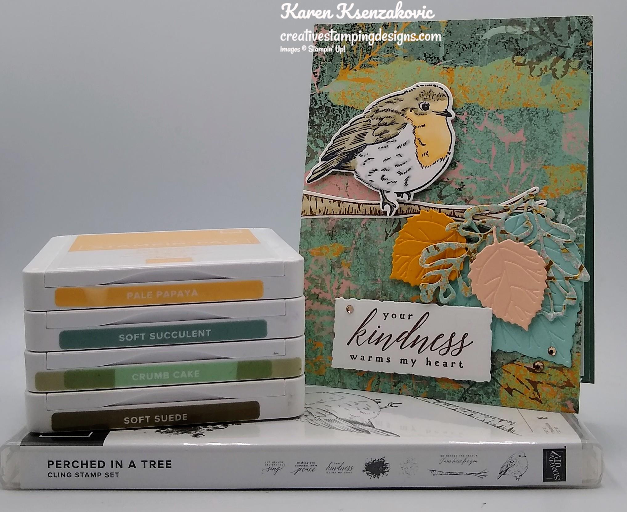 Stampin’ Up! Perched In A Tree | Creative Stamping Designs