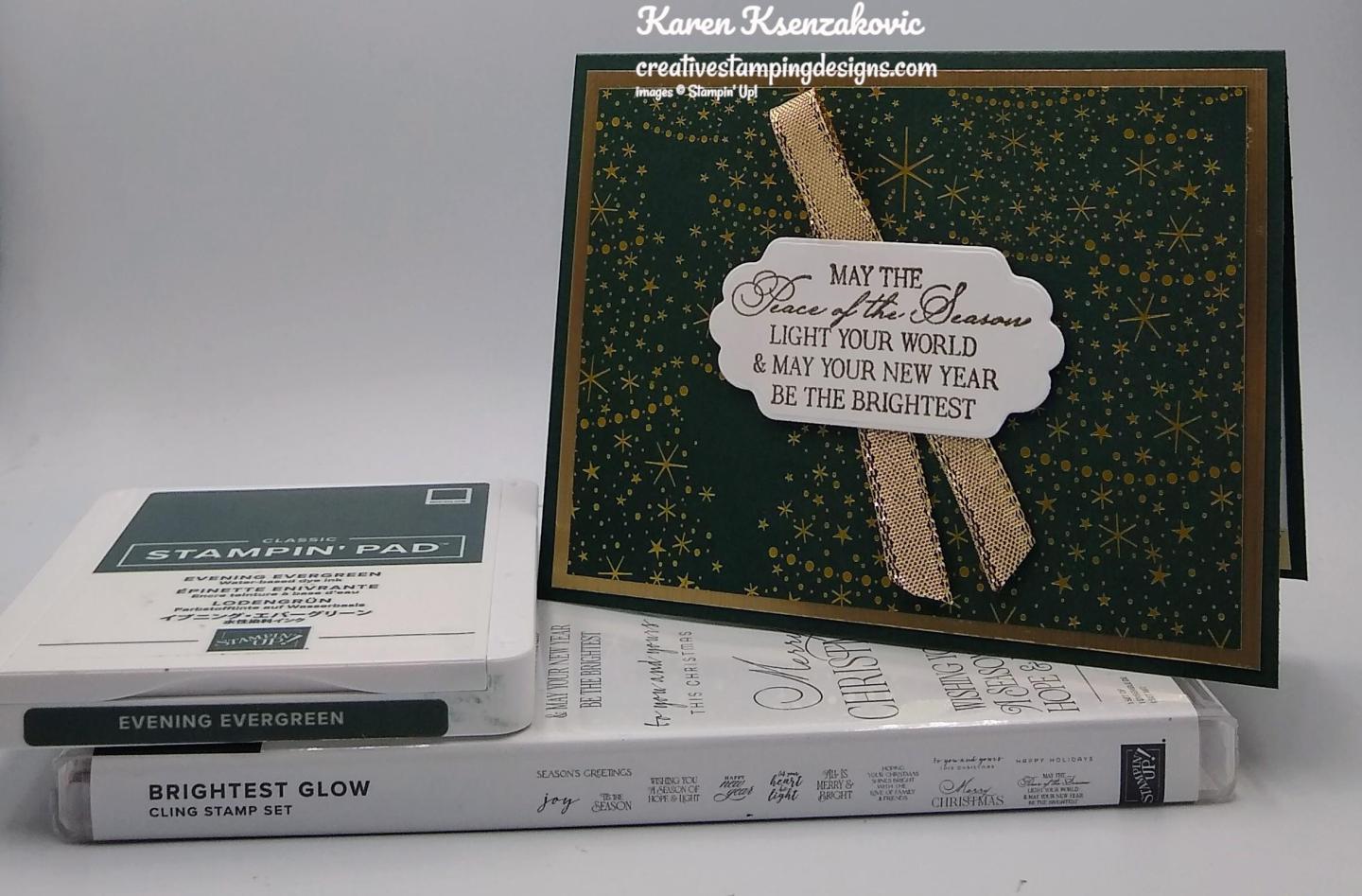 Stampin’ Up! Brightest Glow CAS | Creative Stamping Designs