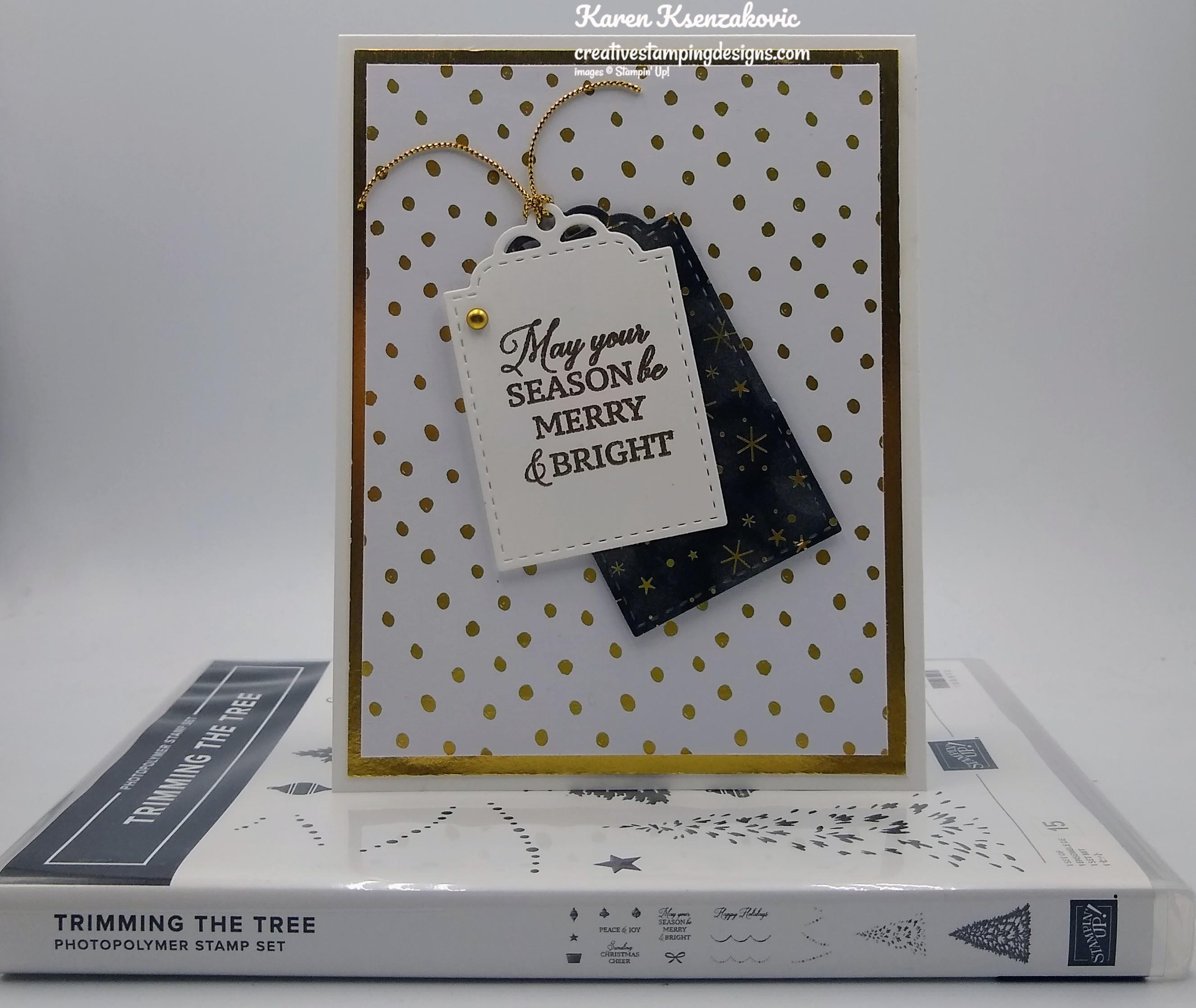 Stampin’ Up! Trimming The Tree CAS | Creative Stamping Designs