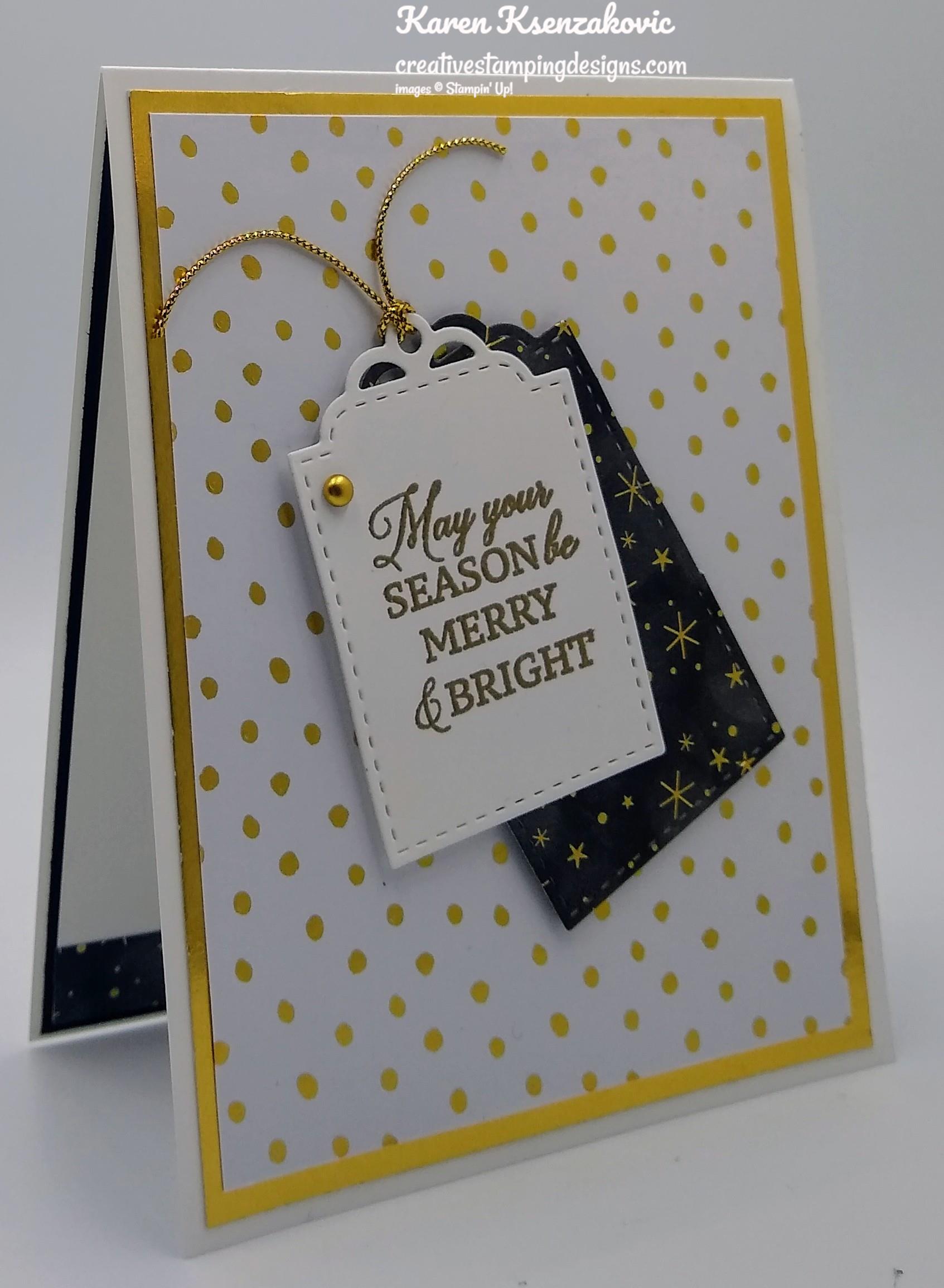 Stampin’ Up! Trimming The Tree CAS | Creative Stamping Designs