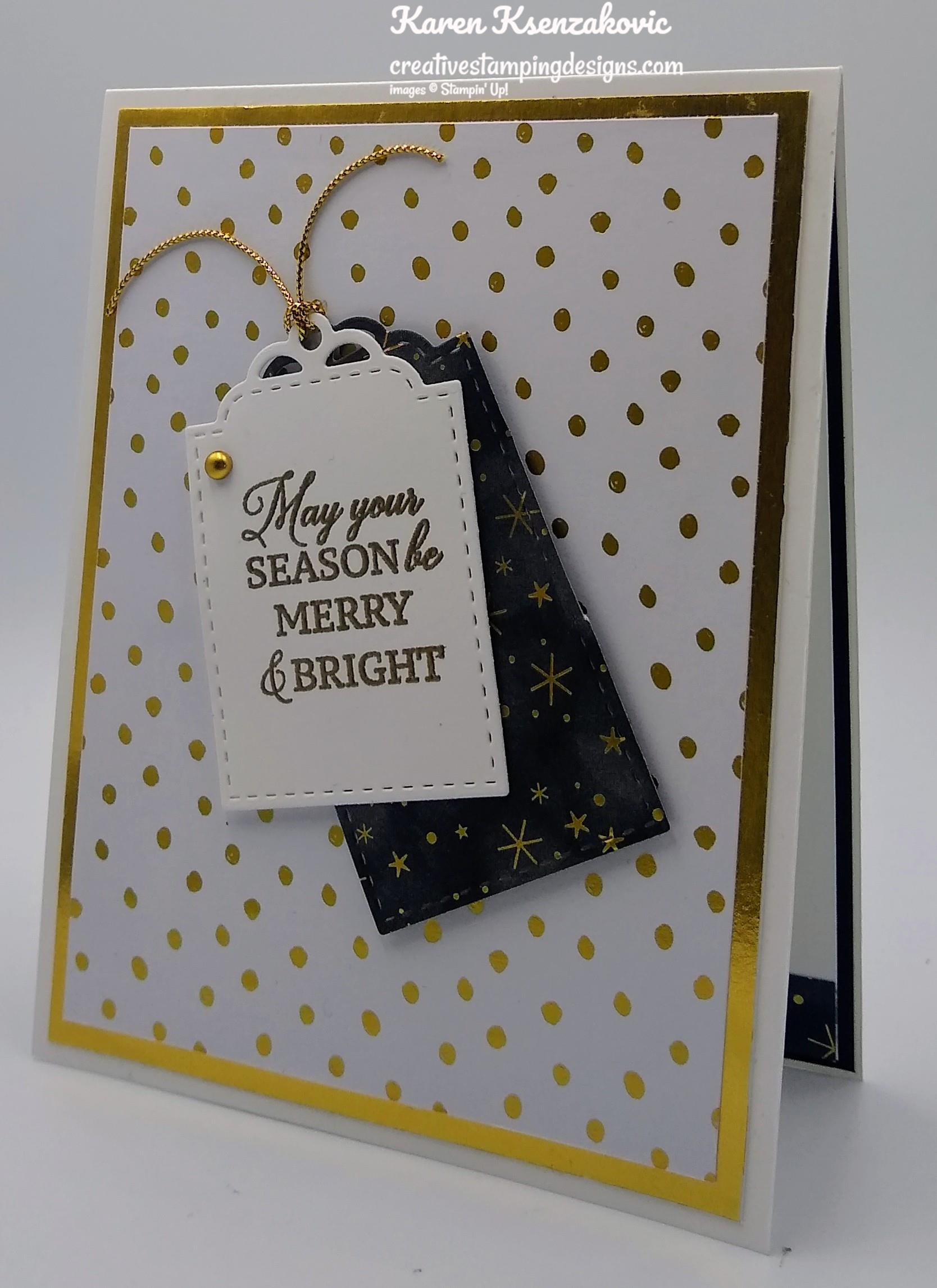 Stampin’ Up! Trimming The Tree CAS | Creative Stamping Designs