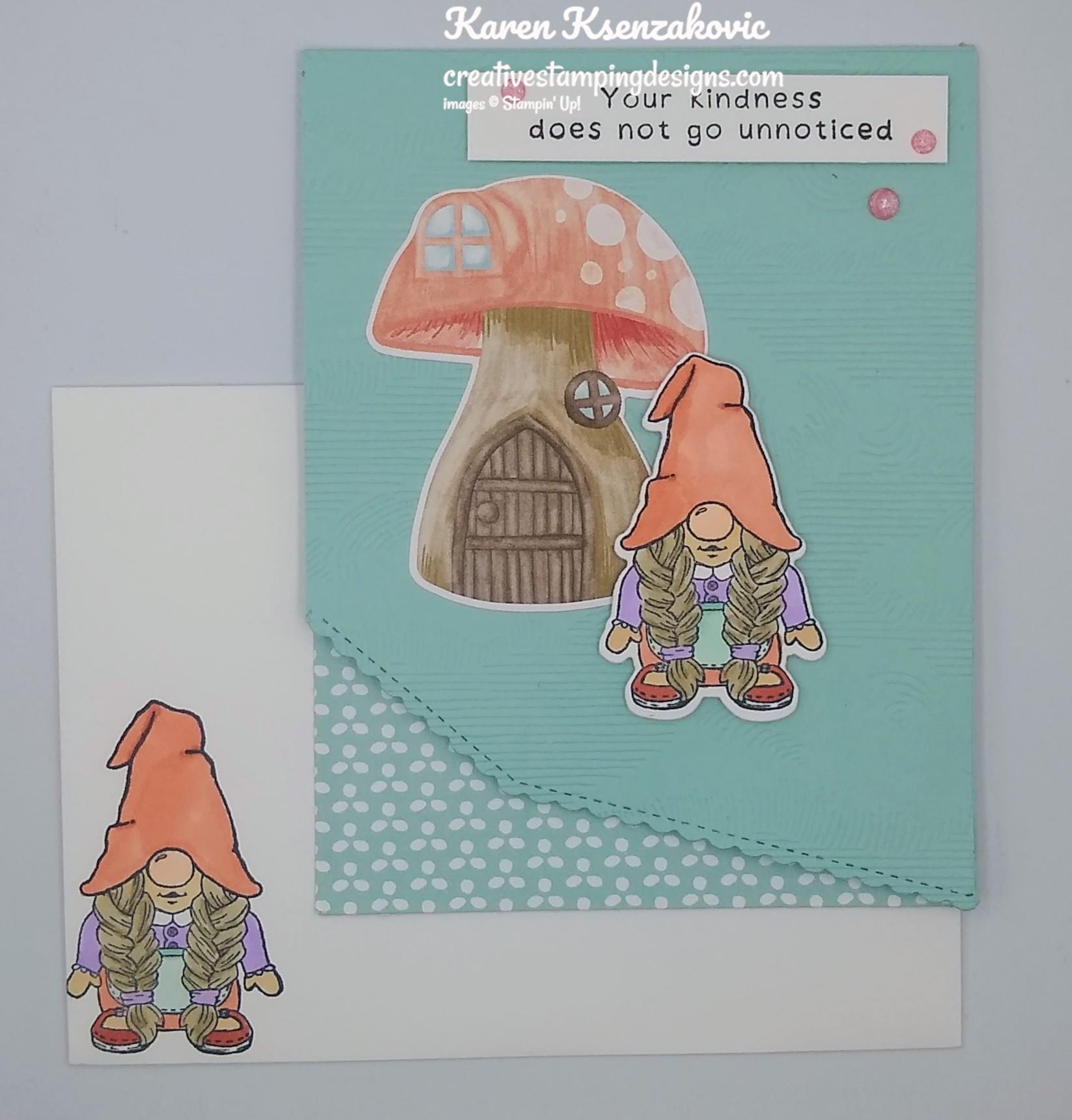 Stampin’ Up! Kindest Gnomes Thank You | Creative Stamping Designs