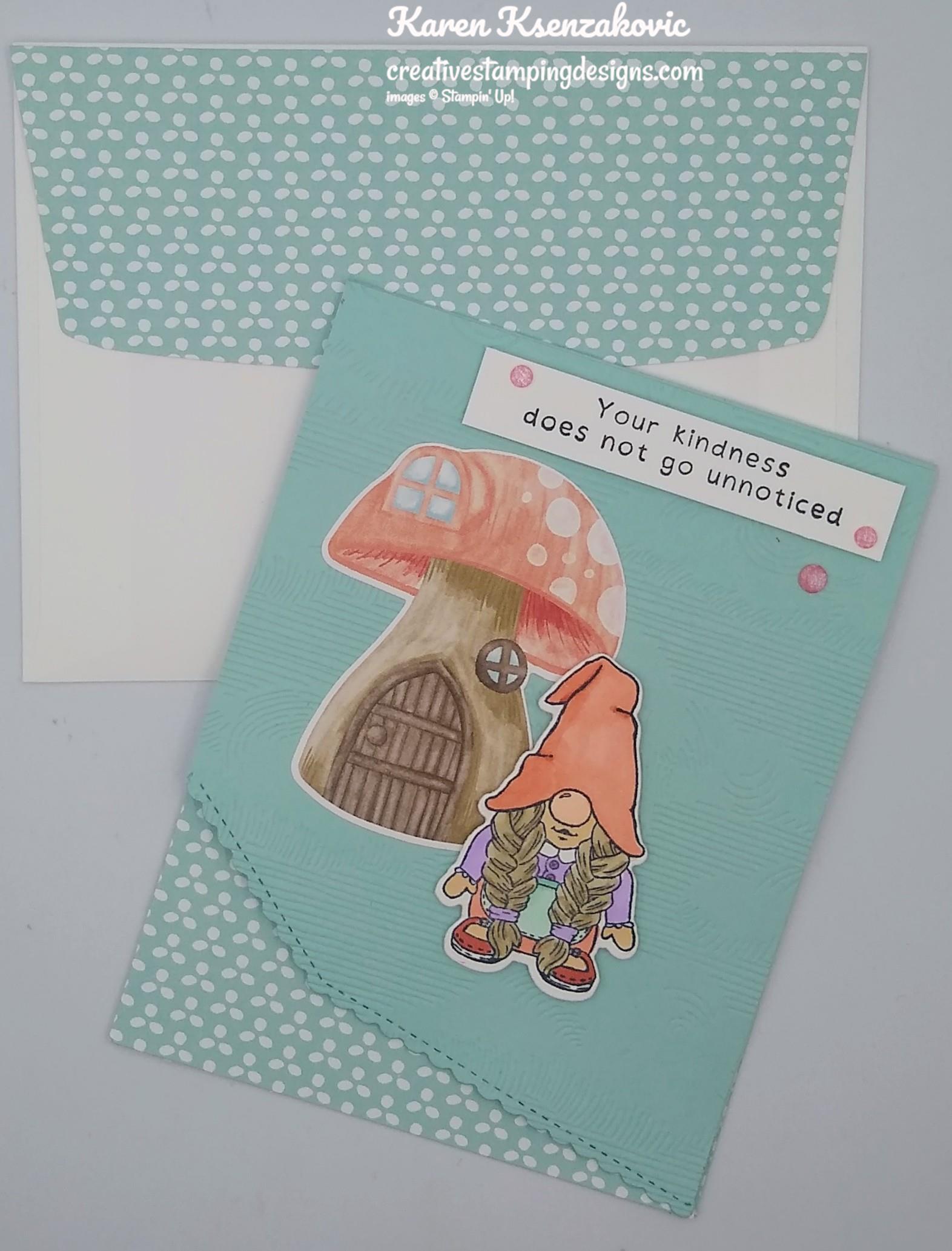 Stampin’ Up! Kindest Gnomes Thank You | Creative Stamping Designs