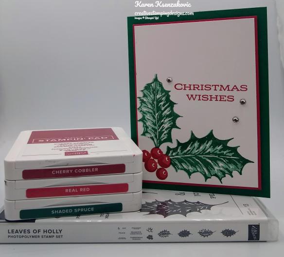 Stampin’ Up! Leaves of Holly CAS | Creative Stamping Designs