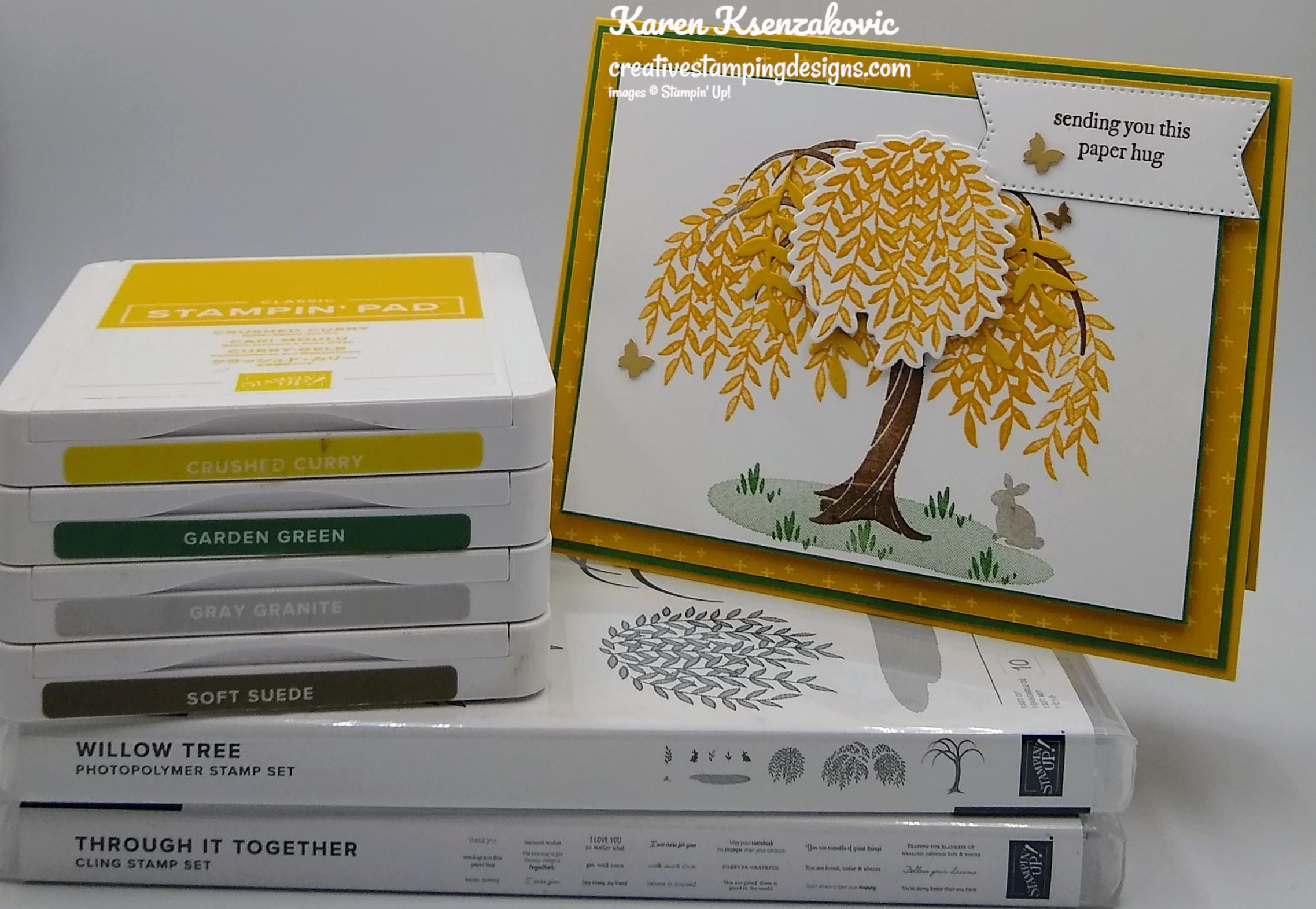 Stampin’ Up! Willow Tree Get Well Card | Creative Stamping Designs