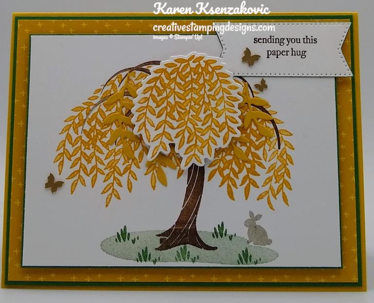 Stampin’ Up! Willow Tree Get Well Card | Creative Stamping Designs