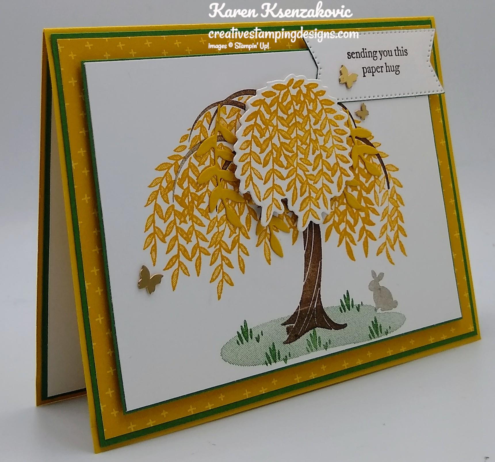 Stampin’ Up! Willow Tree Get Well Card | Creative Stamping Designs
