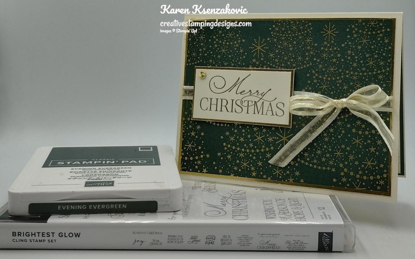 Stampin’ Up! Brightest Glow CAS | Creative Stamping Designs