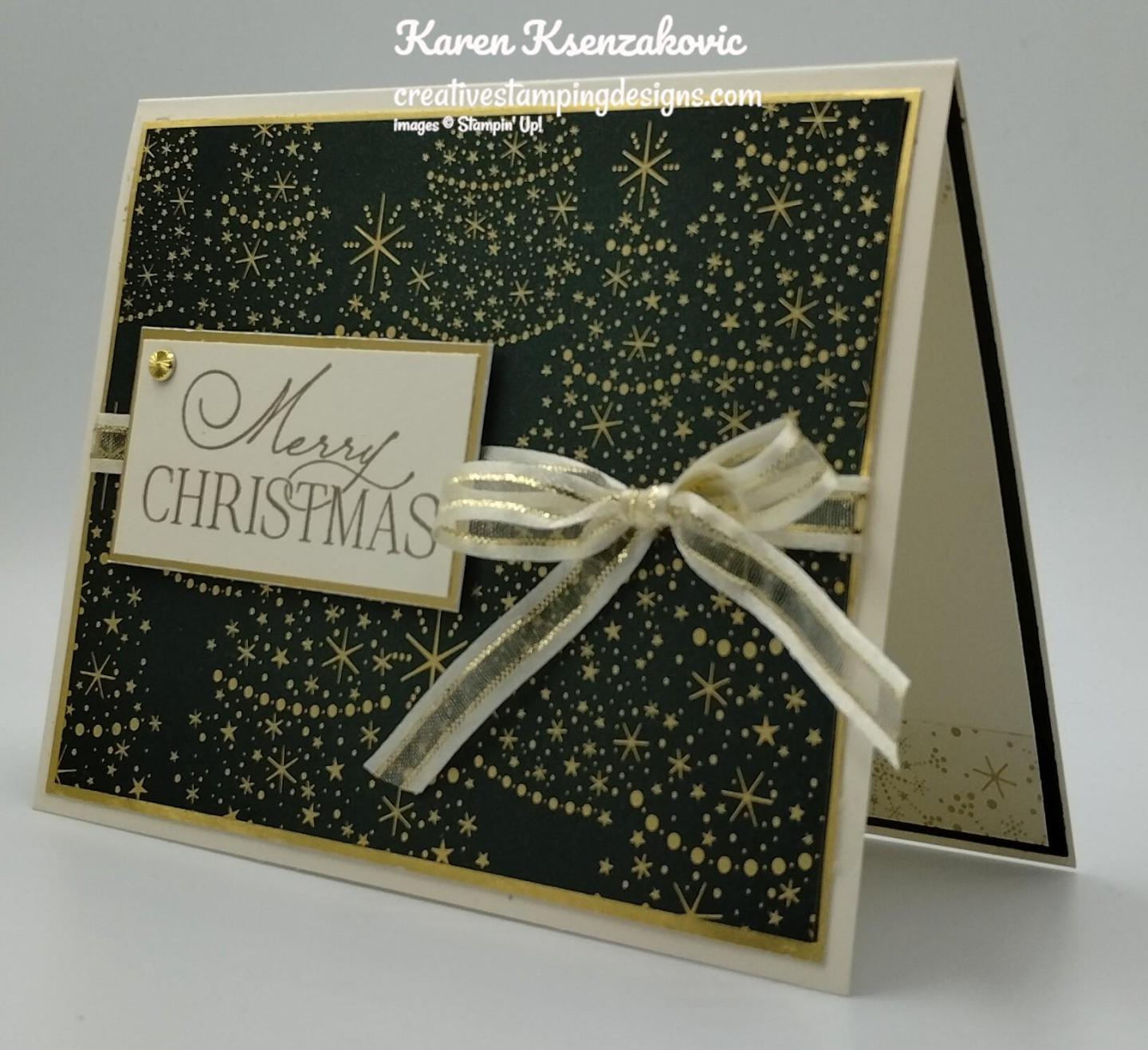 Stampin’ Up! Brightest Glow CAS | Creative Stamping Designs
