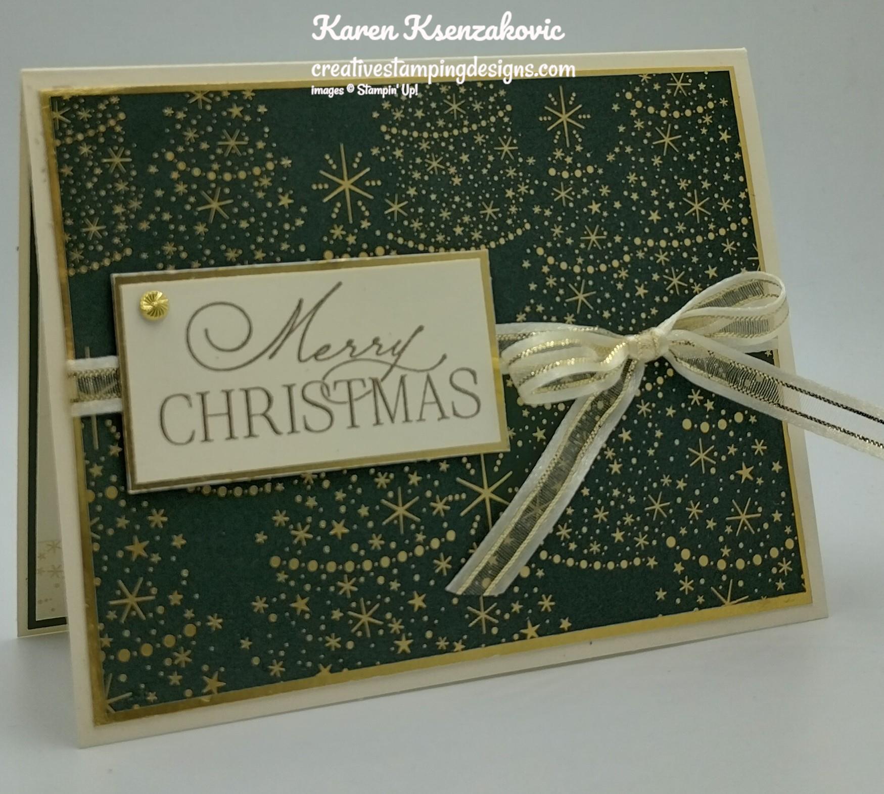Stampin’ Up! Brightest Glow CAS | Creative Stamping Designs