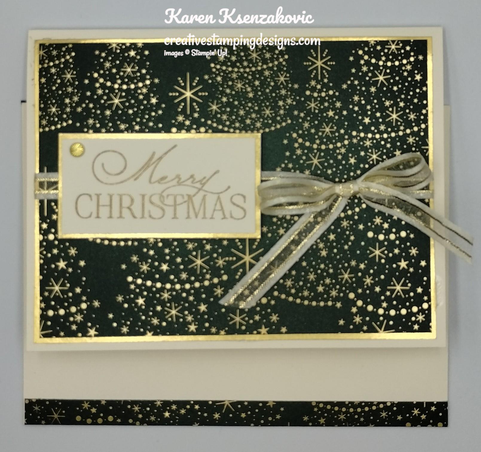 Stampin’ Up! Brightest Glow CAS | Creative Stamping Designs
