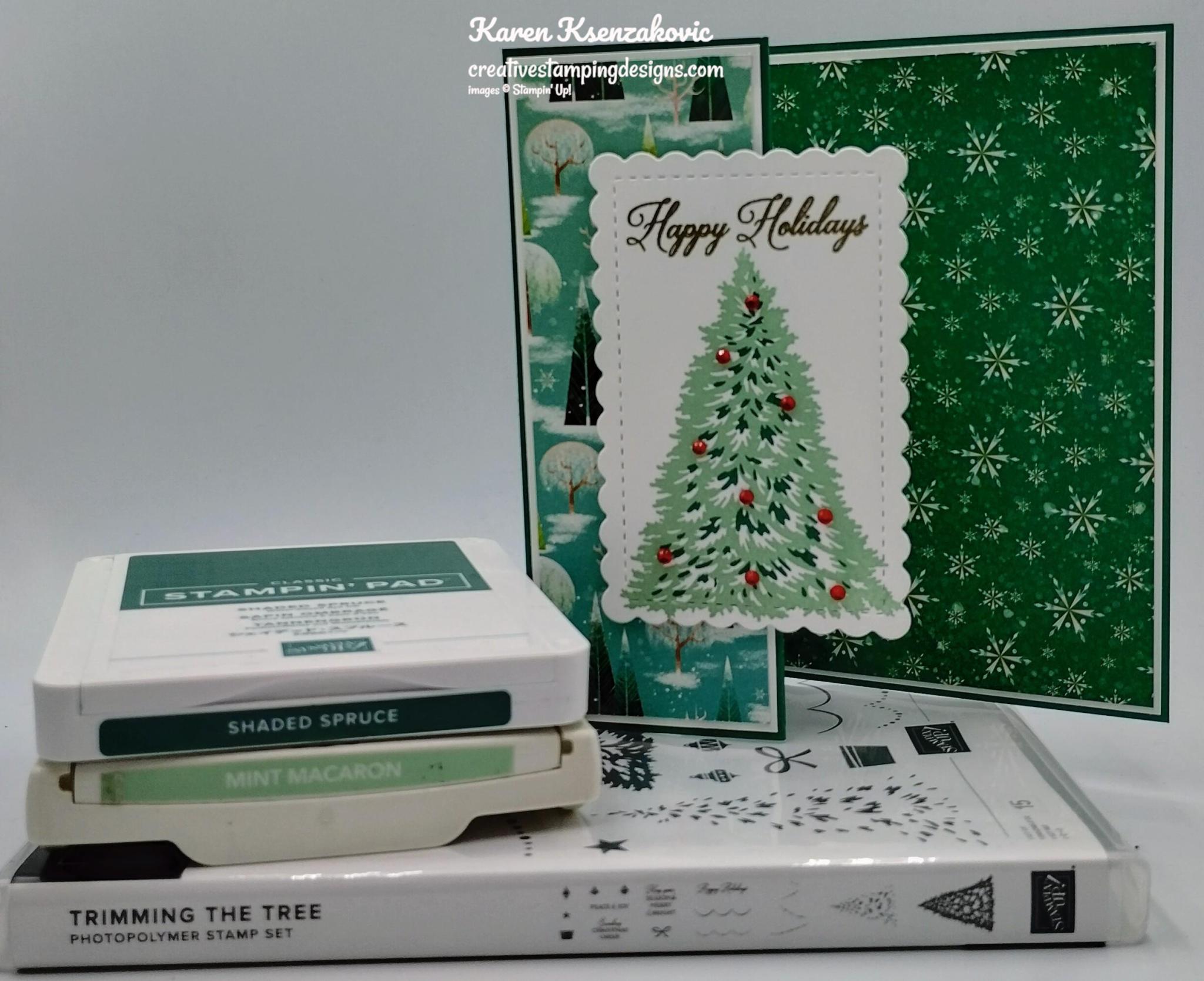 Stampin’ Up! Trimming The Tree for Fun Fold Friday | Creative Stamping ...