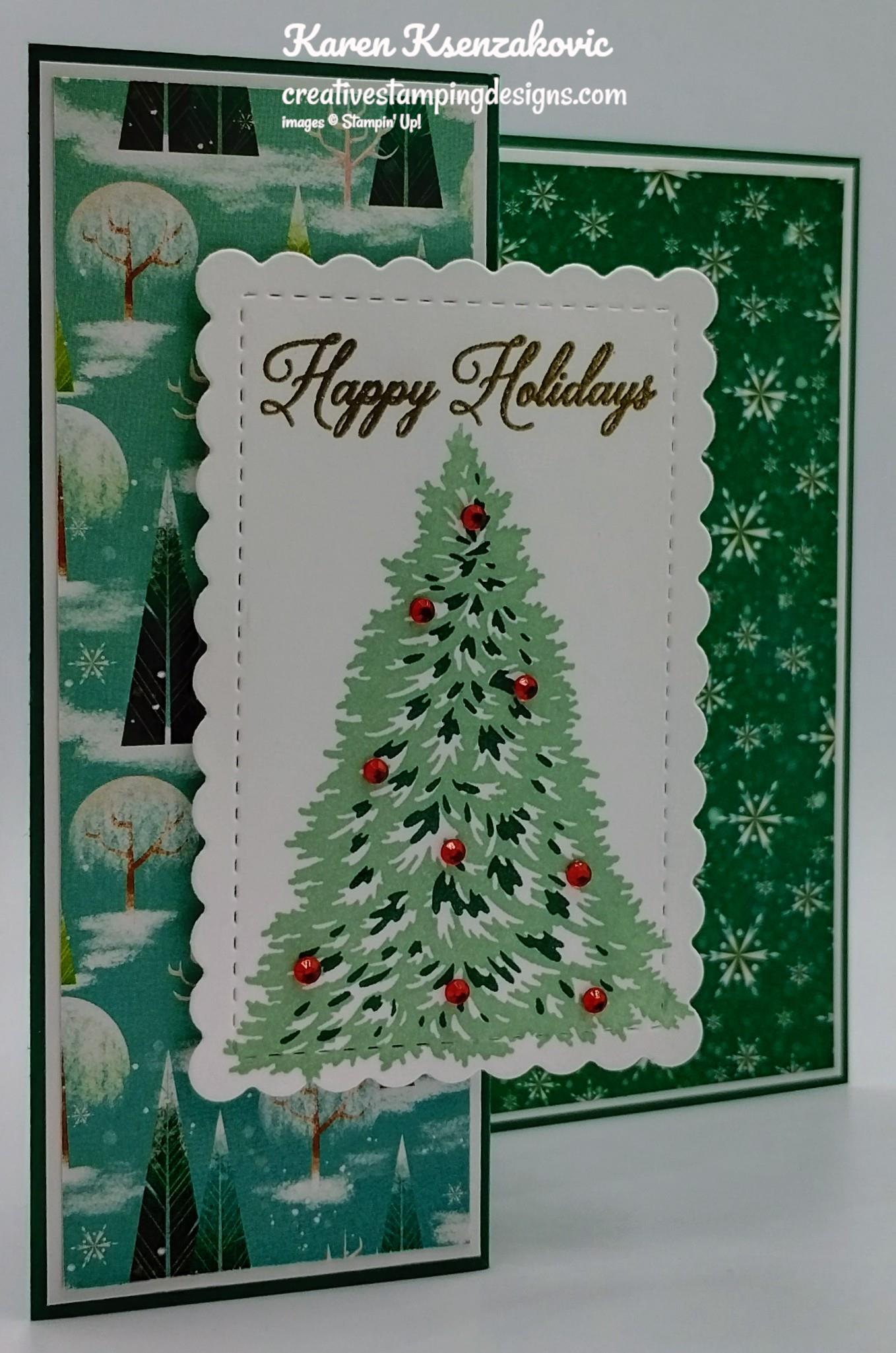 Stampin’ Up! Trimming The Tree for Fun Fold Friday | Creative Stamping ...