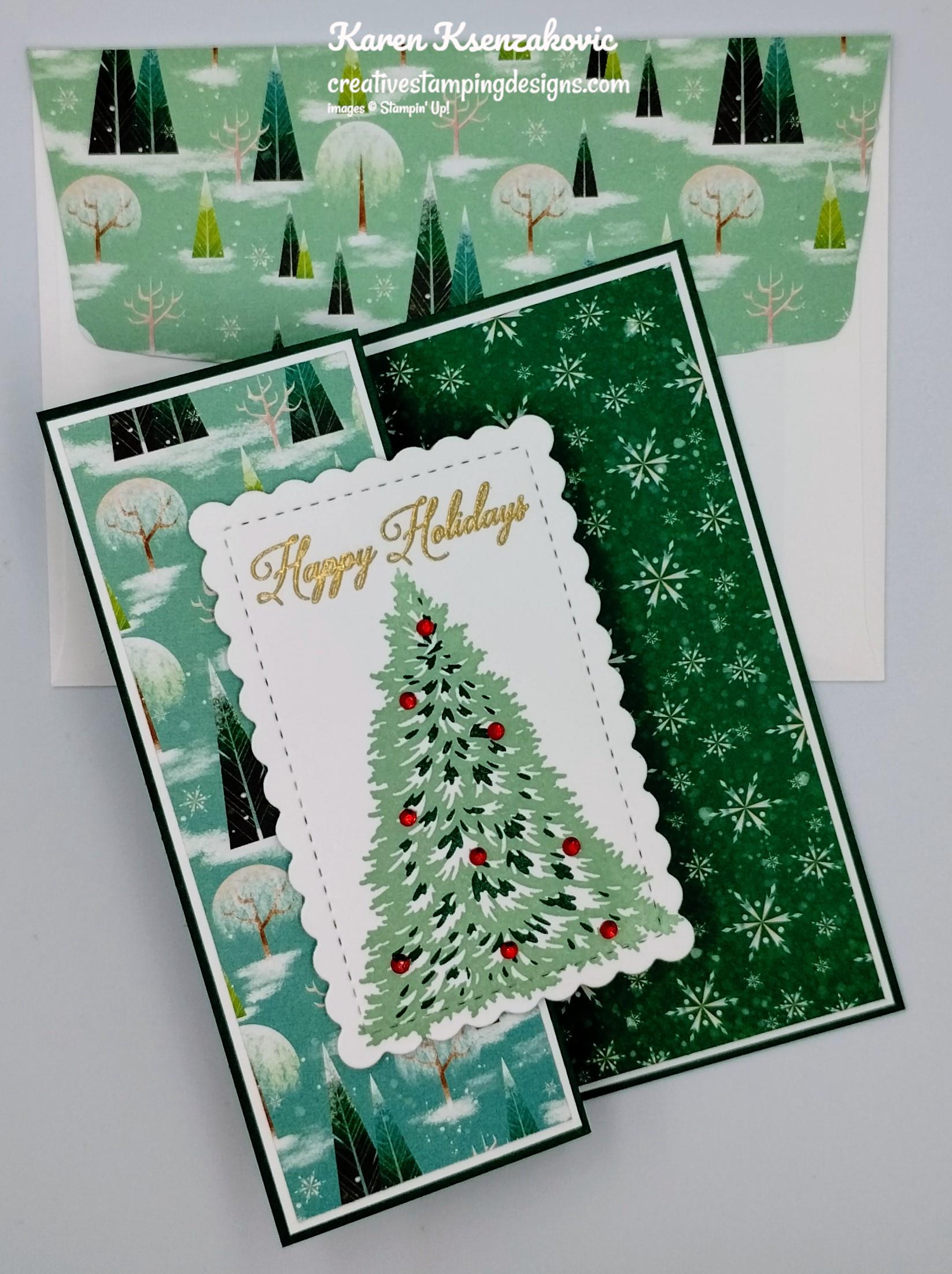 Stampin’ Up! Trimming The Tree for Fun Fold Friday | Creative Stamping ...