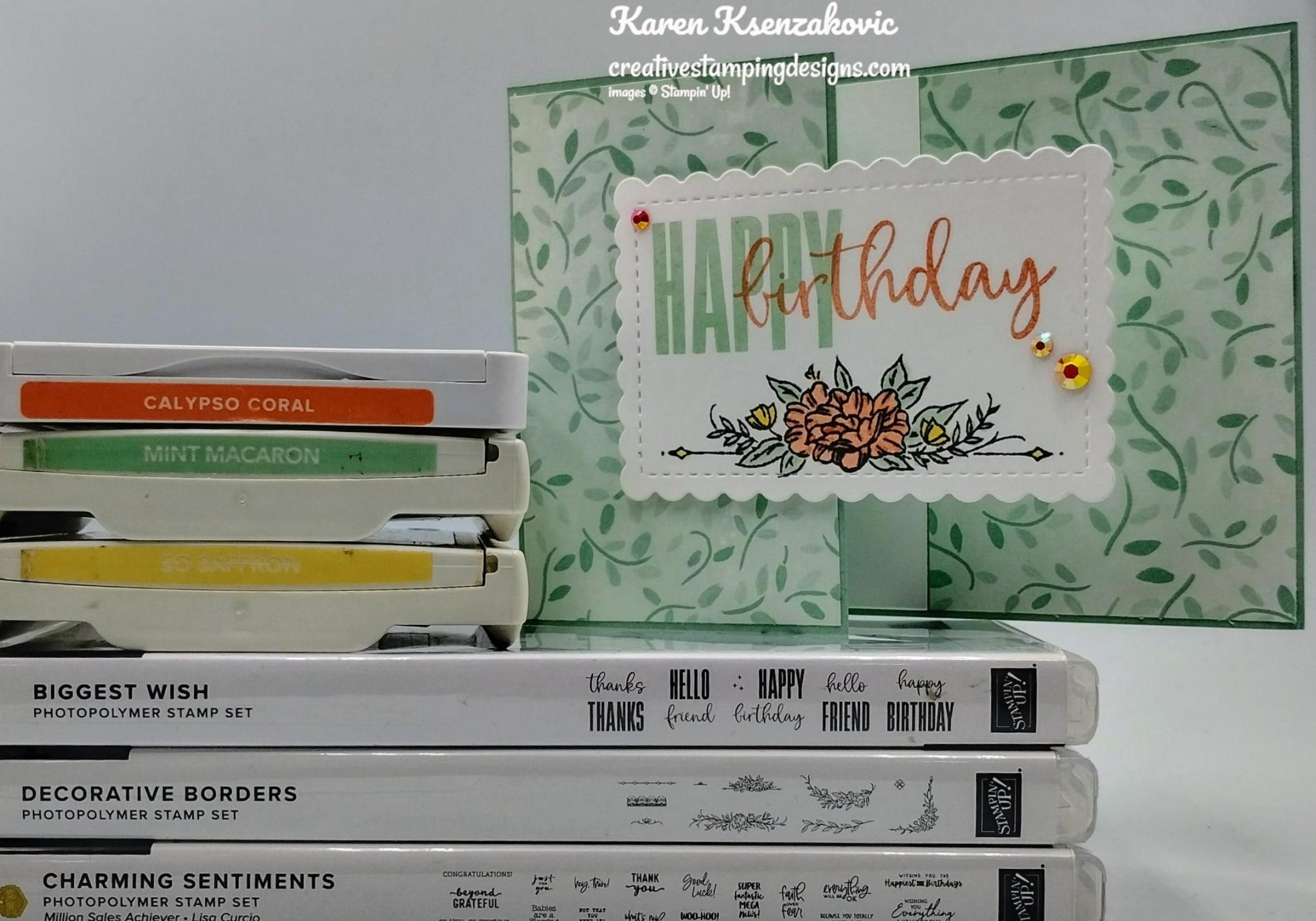 Stampin’ Up! Decorative Borders Biggest Wish for Fun Fold Friday ...