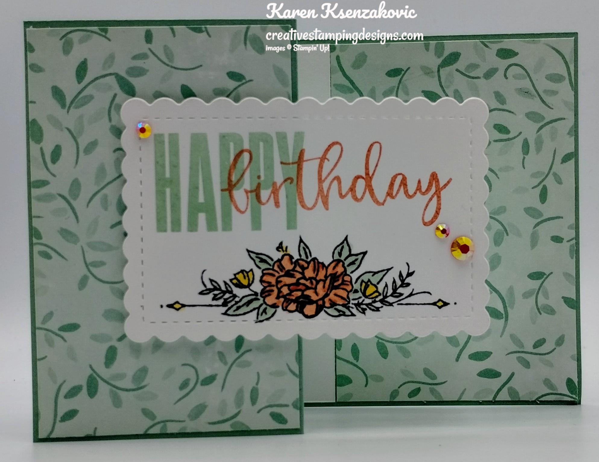 Stampin’ Up! Decorative Borders Biggest Wish for Fun Fold Friday ...