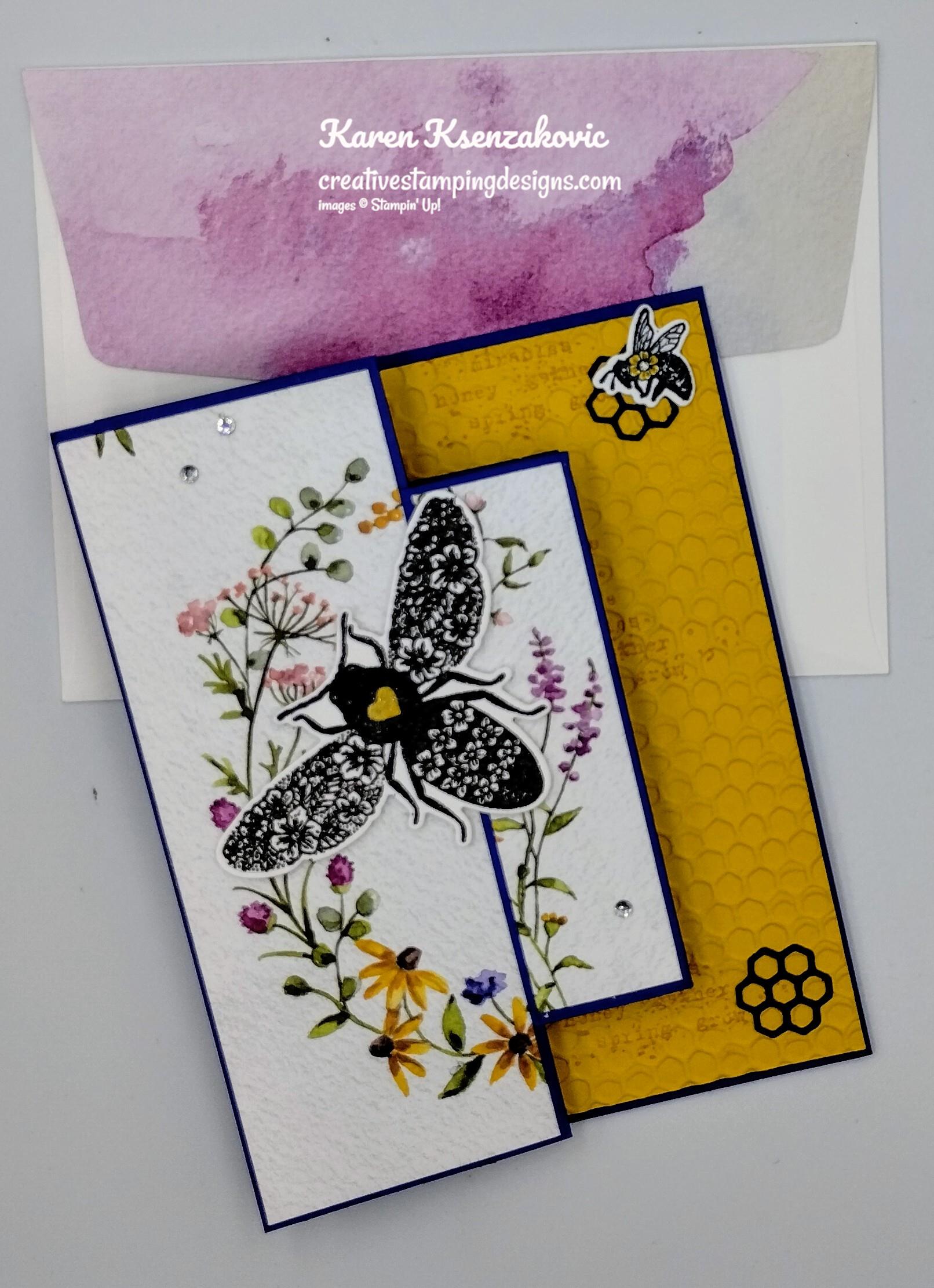 Stampin’ Up! Queen Bee for Fun Fold Friday | Creative Stamping Designs
