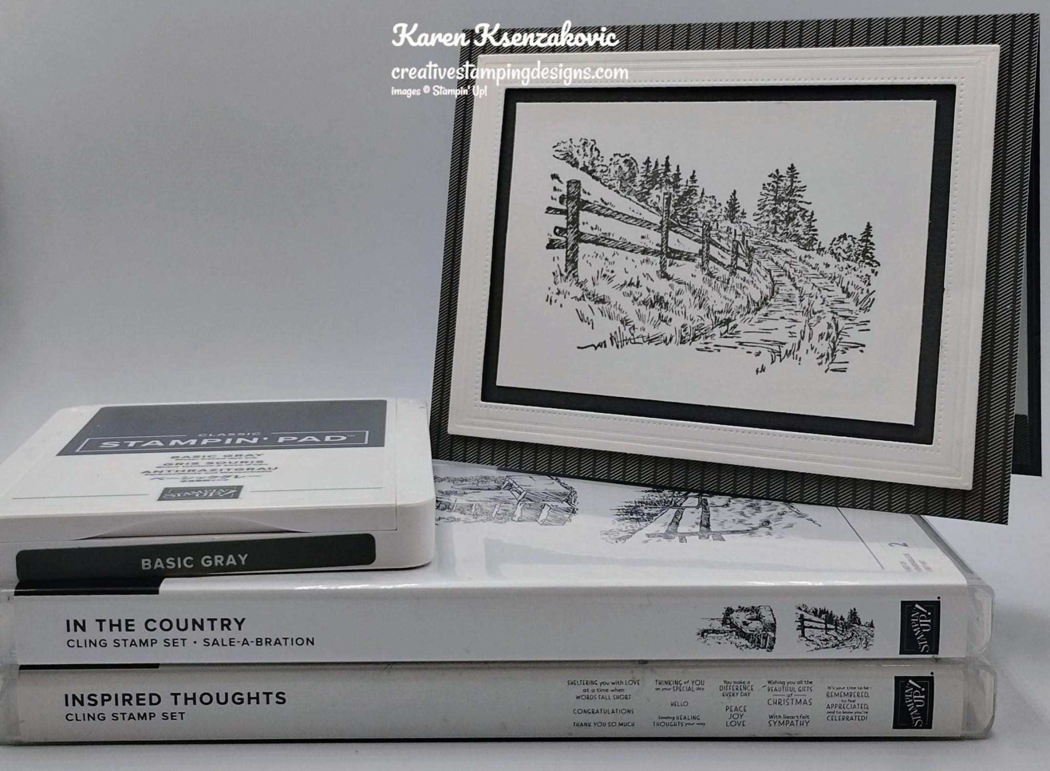 Stampin’ Up! In The Country CAS Masculine | Creative Stamping Designs