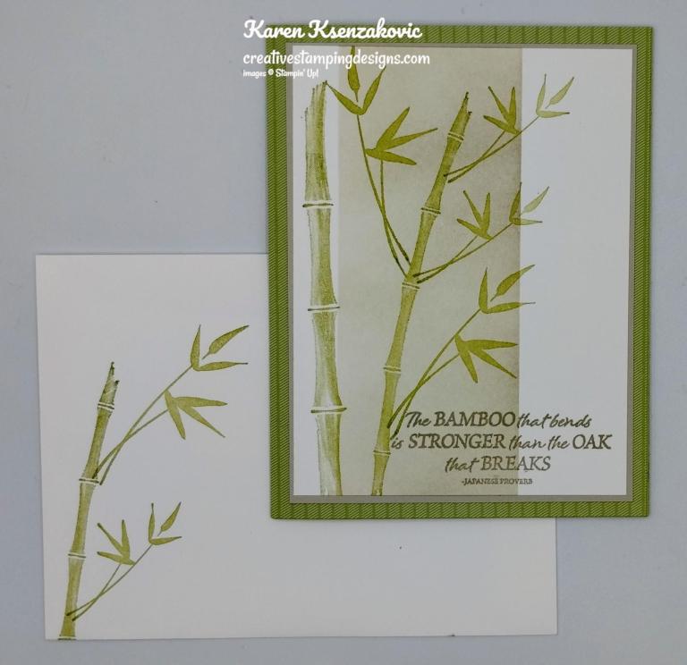Stampin’ Up! Bamboo Beauty CAS | Creative Stamping Designs
