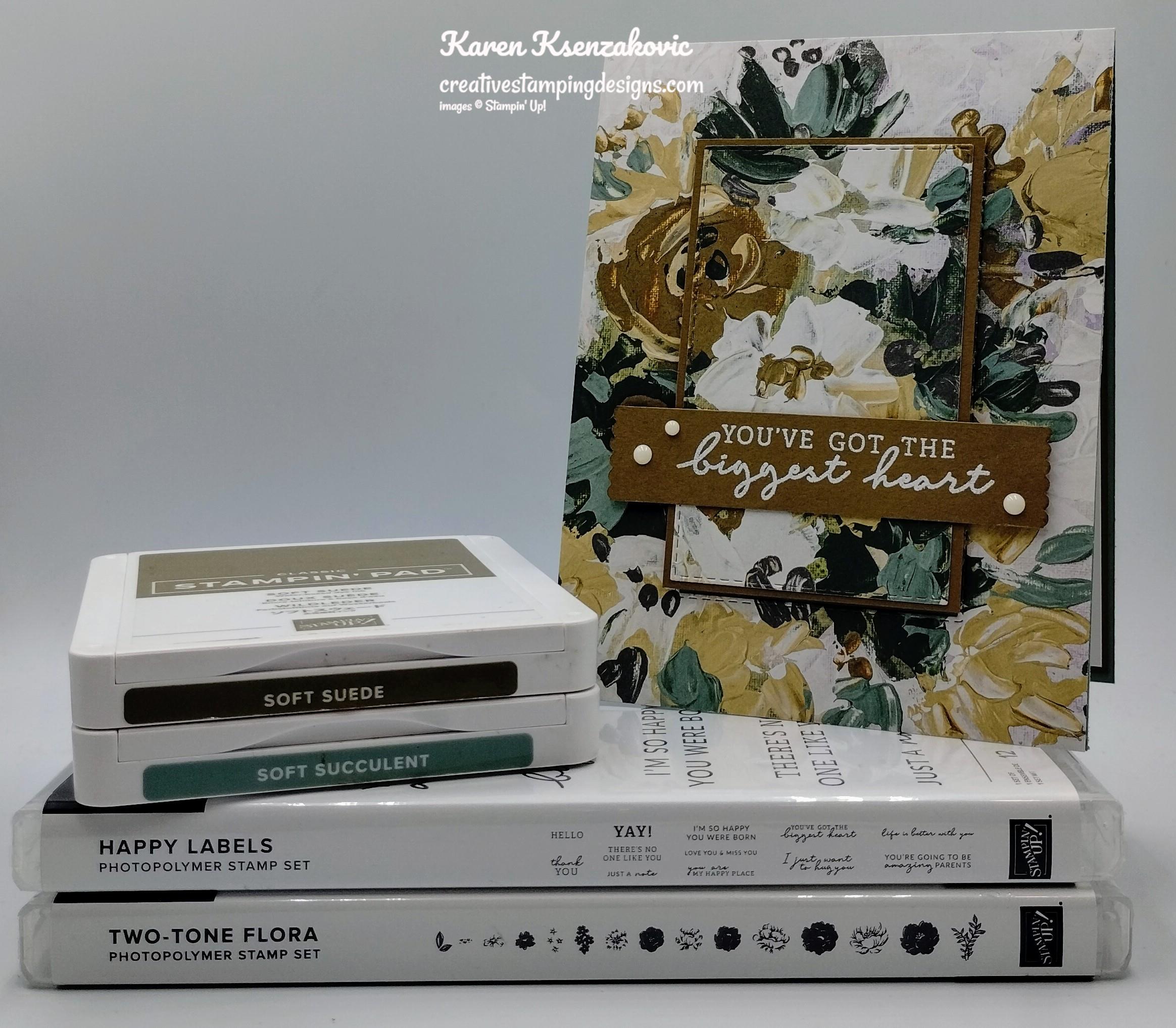 Stampin’ Up! Happy Labels Thank You | Creative Stamping Designs