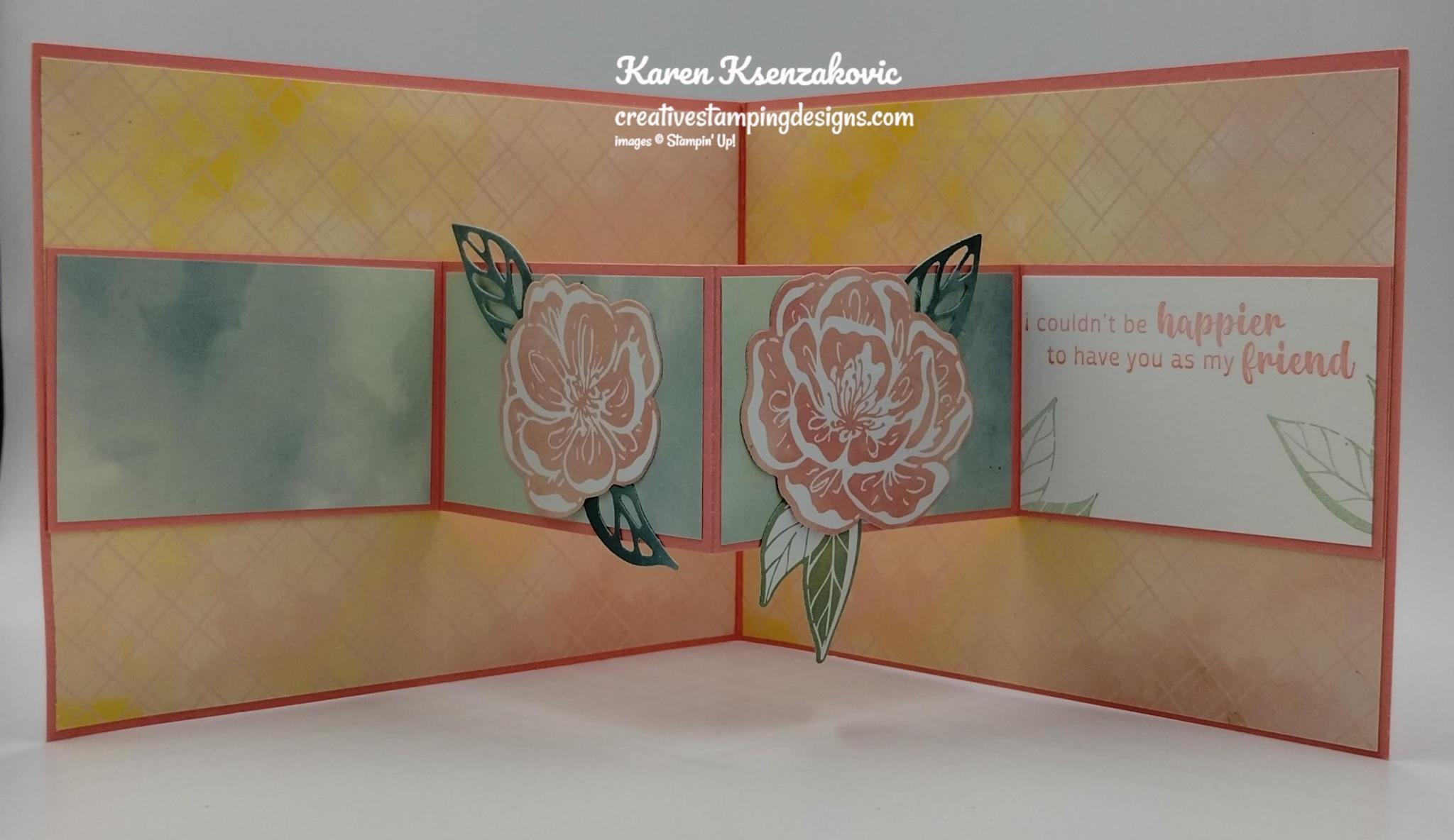 Stampin’ Up! Irresistible Blooms Fun Fold | Creative Stamping Designs