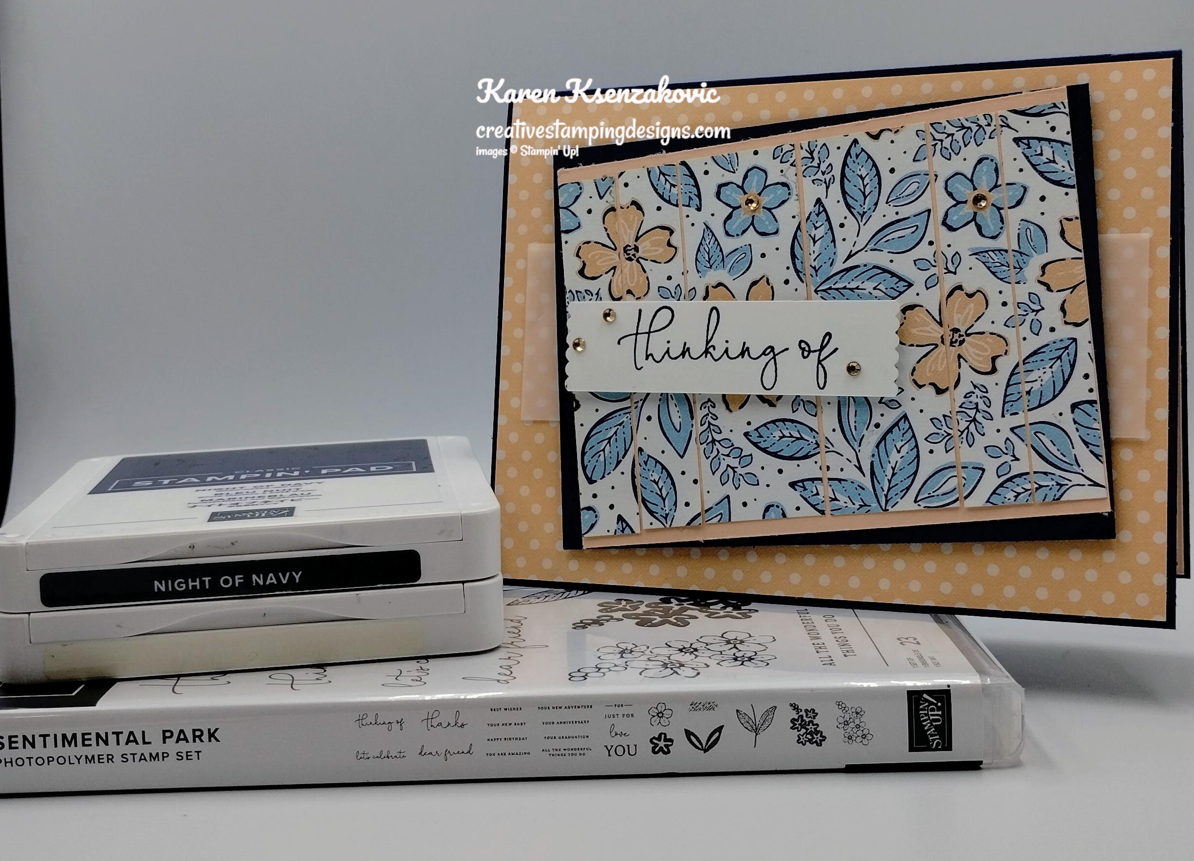 Stampin’ Up! Sentimental Park for The Happy Inkin’ Thursday Blog Hop | Creative Stamping Designs