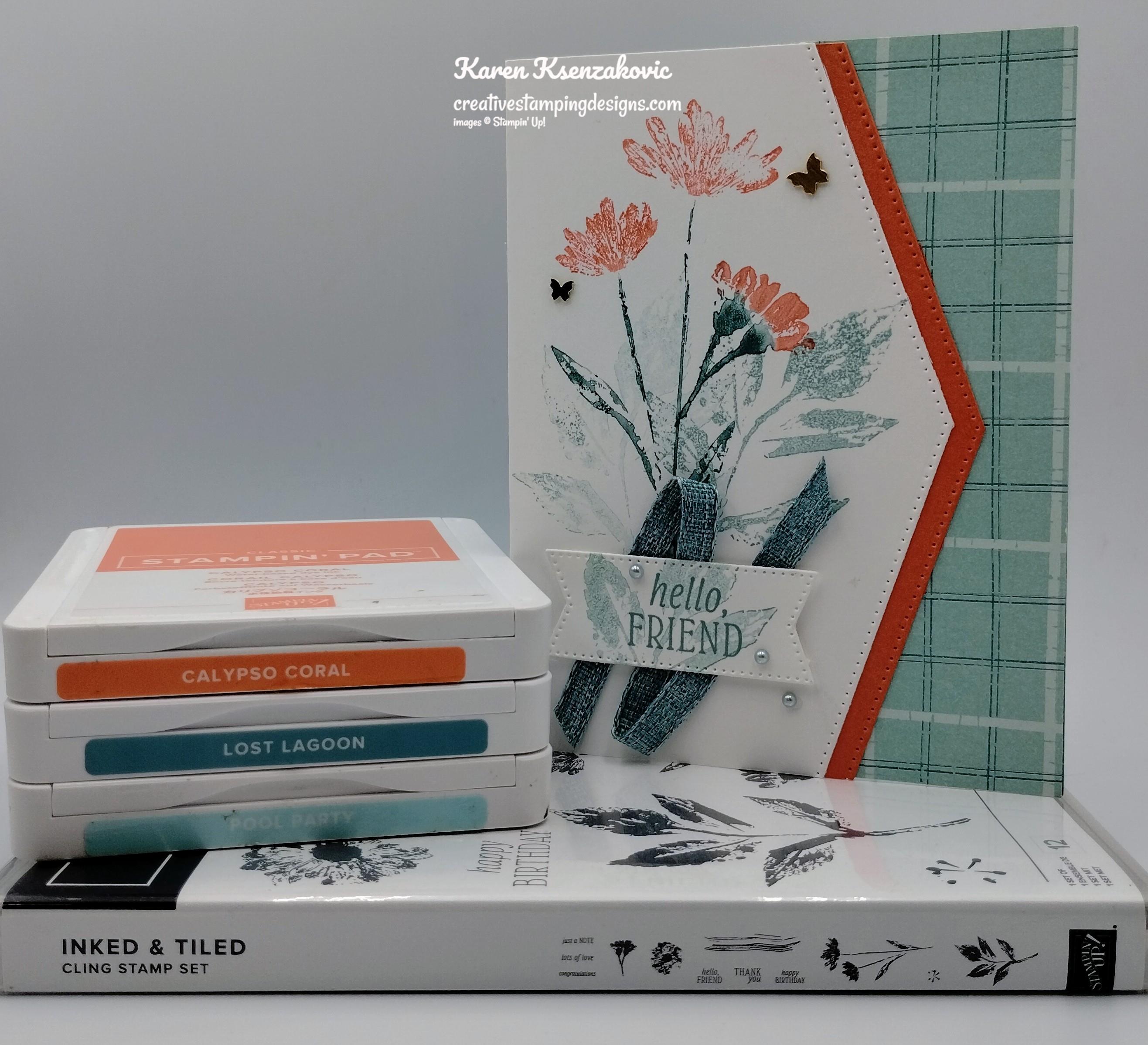 Stampin’ Up! Inked & Tiled for The Card Concepts | Creative Stamping ...