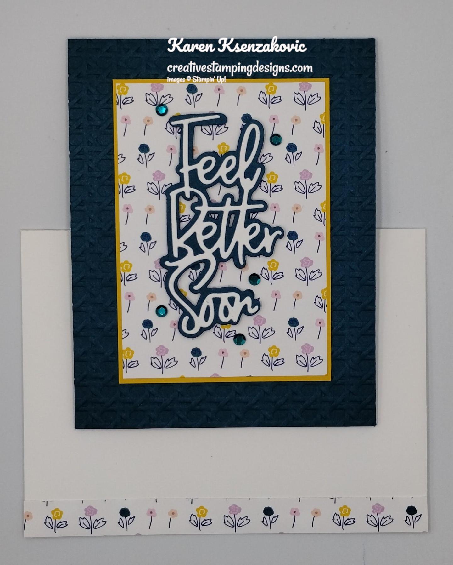 Stampin’ Up! Wanted To Say Feel Better | Creative Stamping Designs