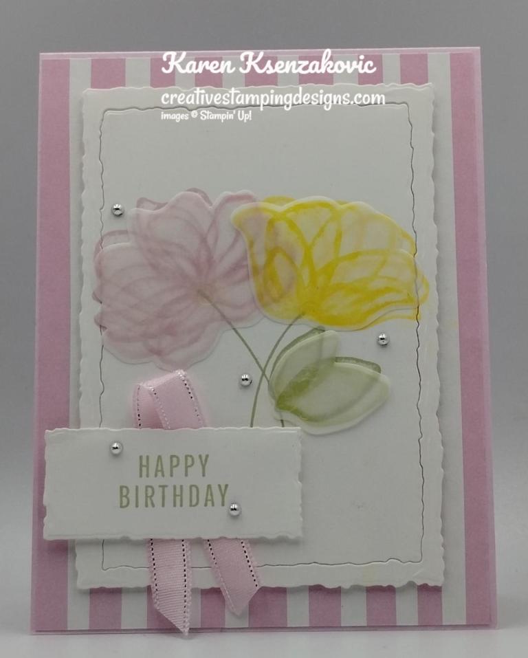 Stampin’ Up! Translucent Florals in Bubble Bath | Creative Stamping Designs